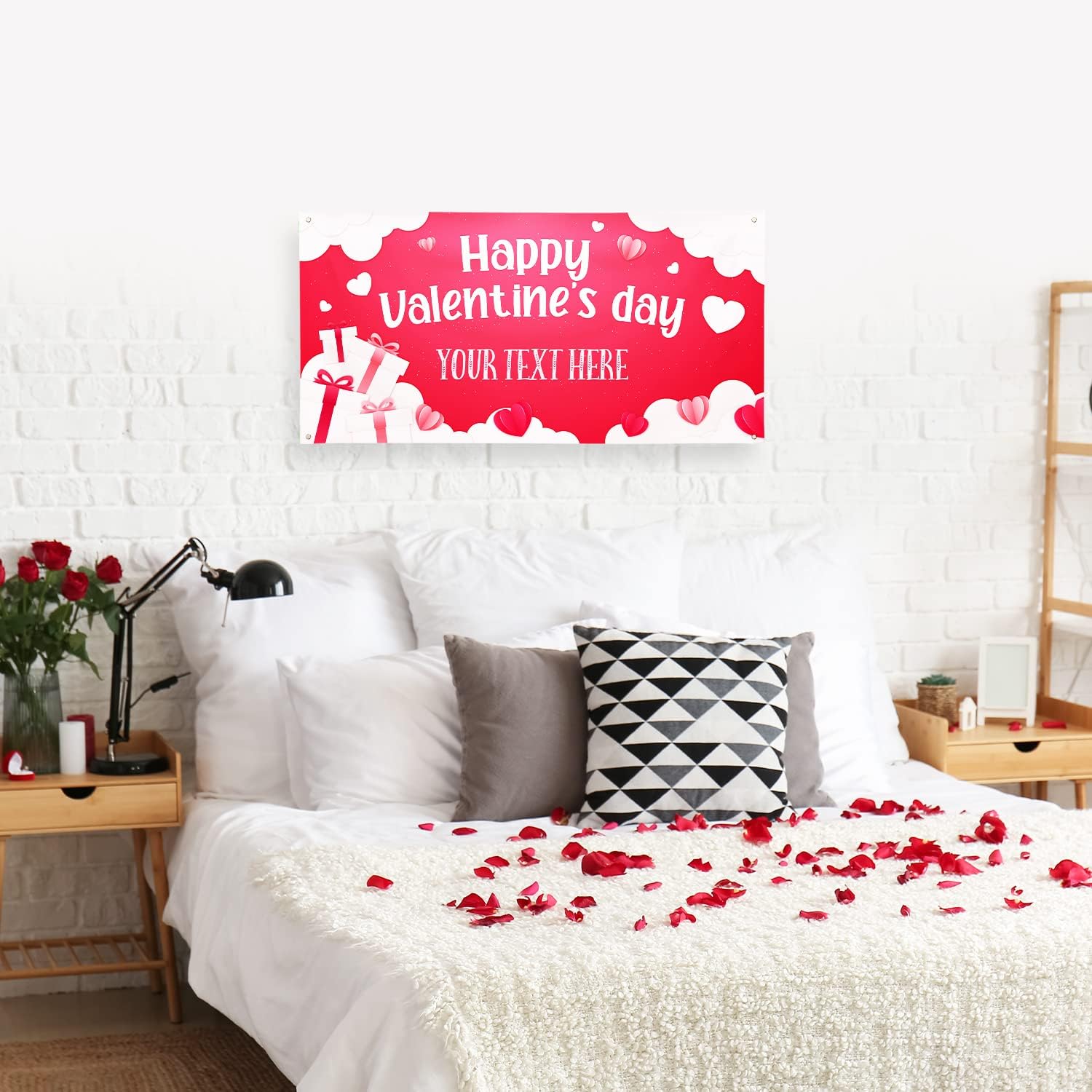 Cartel personalizado para el día de San Valentín, letrero de vinilo ...