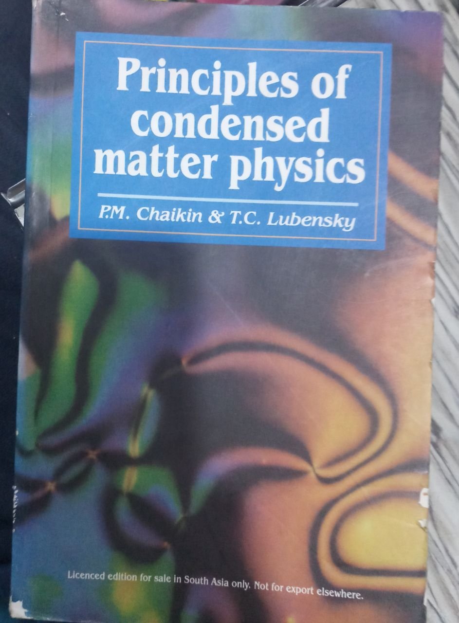 Buy PRINCIPLES OF CONDENSED MATTER PHYSICS Book Online at Low Prices in ...