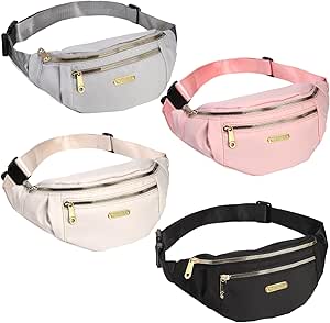 Amazon.com: YOUEON 4 Colors Fanny Packs for Men Women Cross Body, Nylon ...