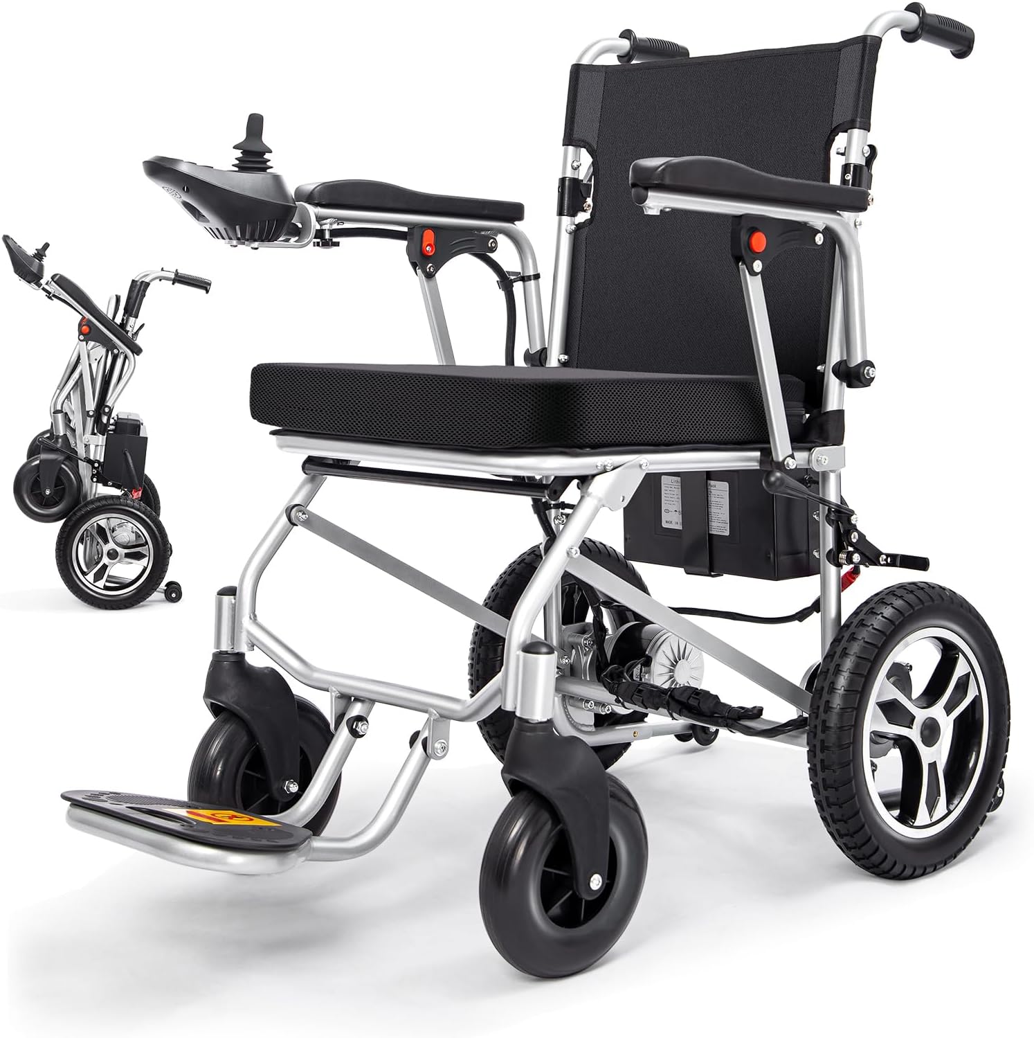 Amazon.com: Lightweight Power Wheelchairs for Adults, 20 Miles Foldable ...