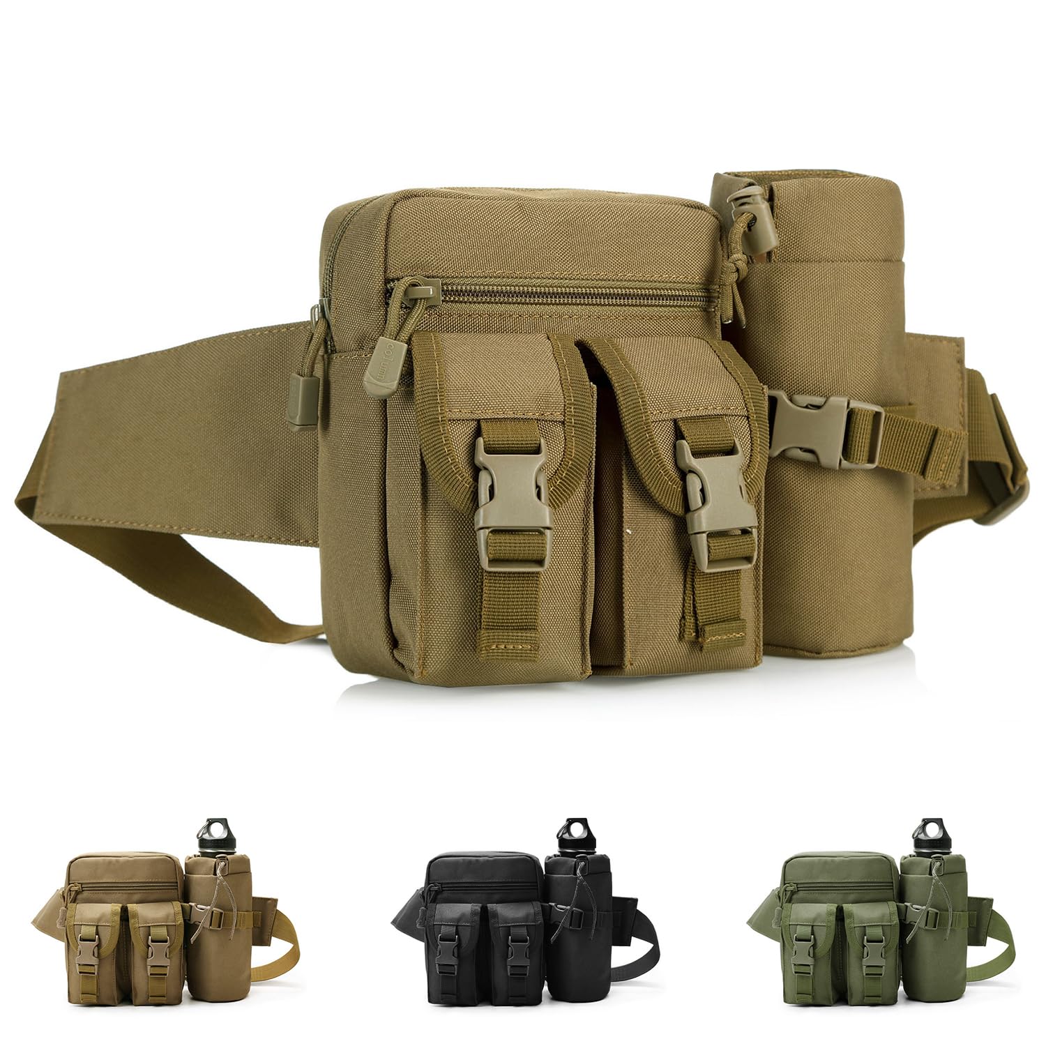 Amazon.com: Favuit Tactical Fanny Pack, Military Waist Bag Belt Bag ...