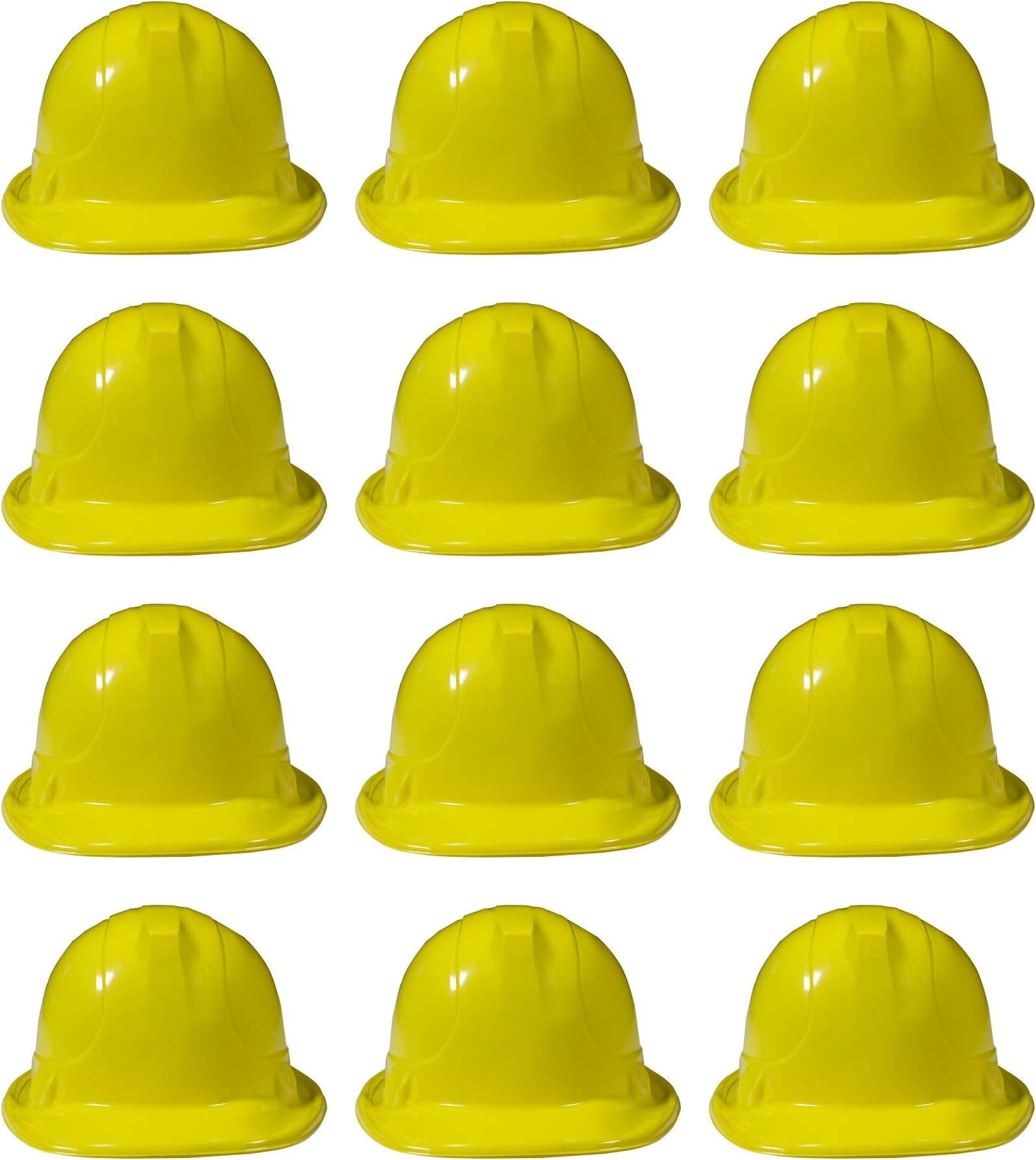 Amazon.com: Windy City Novelties 12 Pack Yellow Construction Hats |In ...