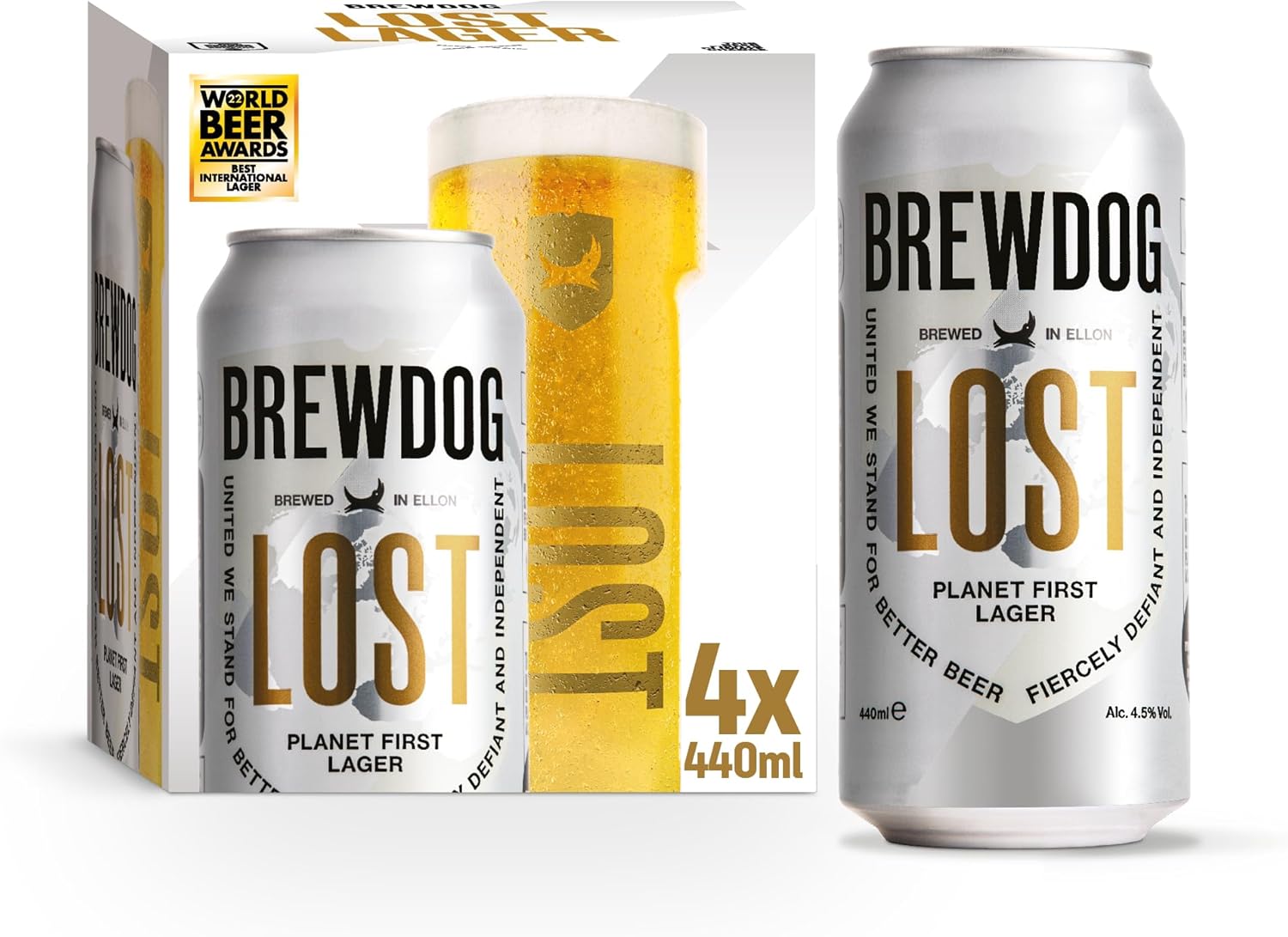 BrewDog Lost Lager 4 x 440ml : Amazon.co.uk: Grocery