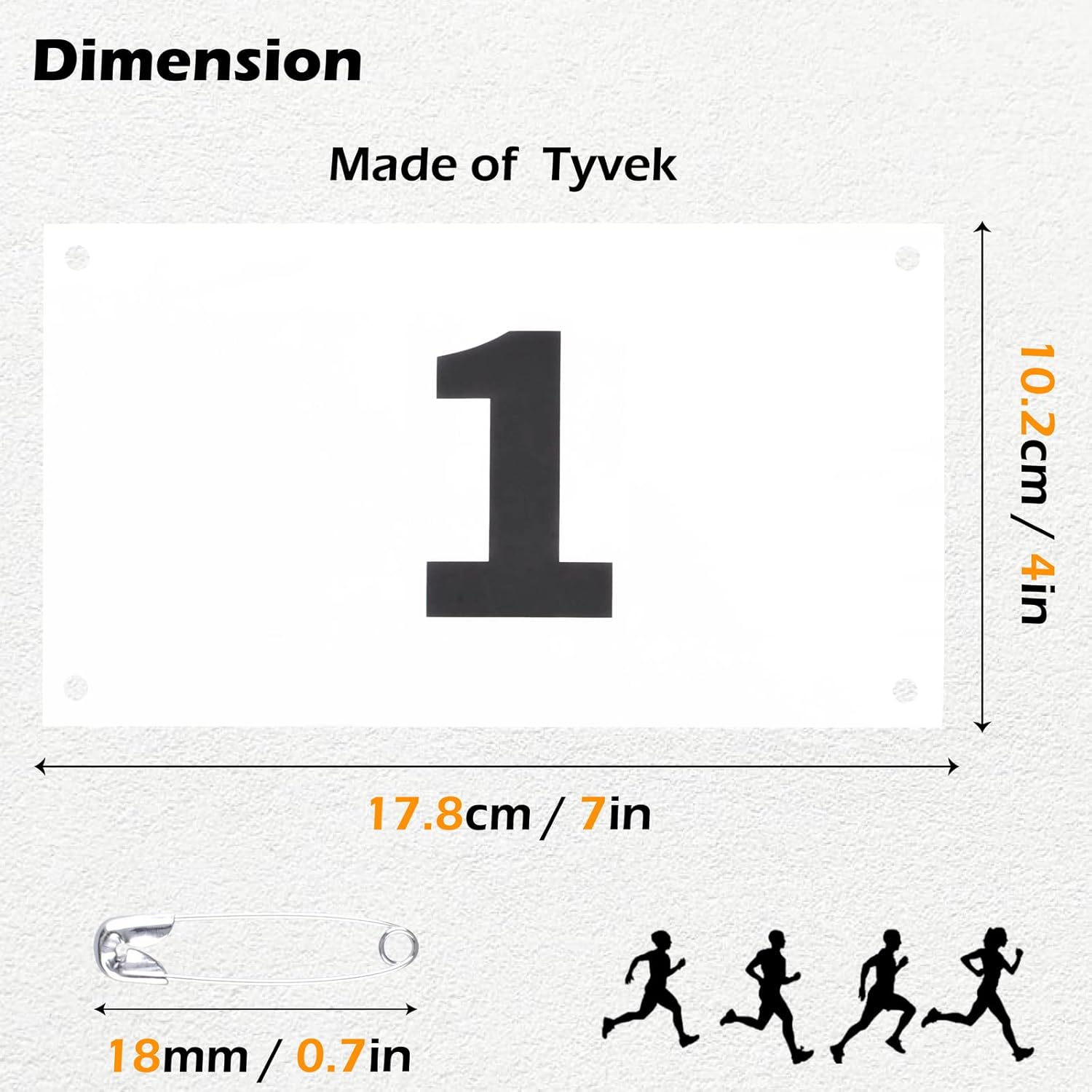 TRIWONDER Tyvek Race Bibs Running Numbers with Philippines | Ubuy