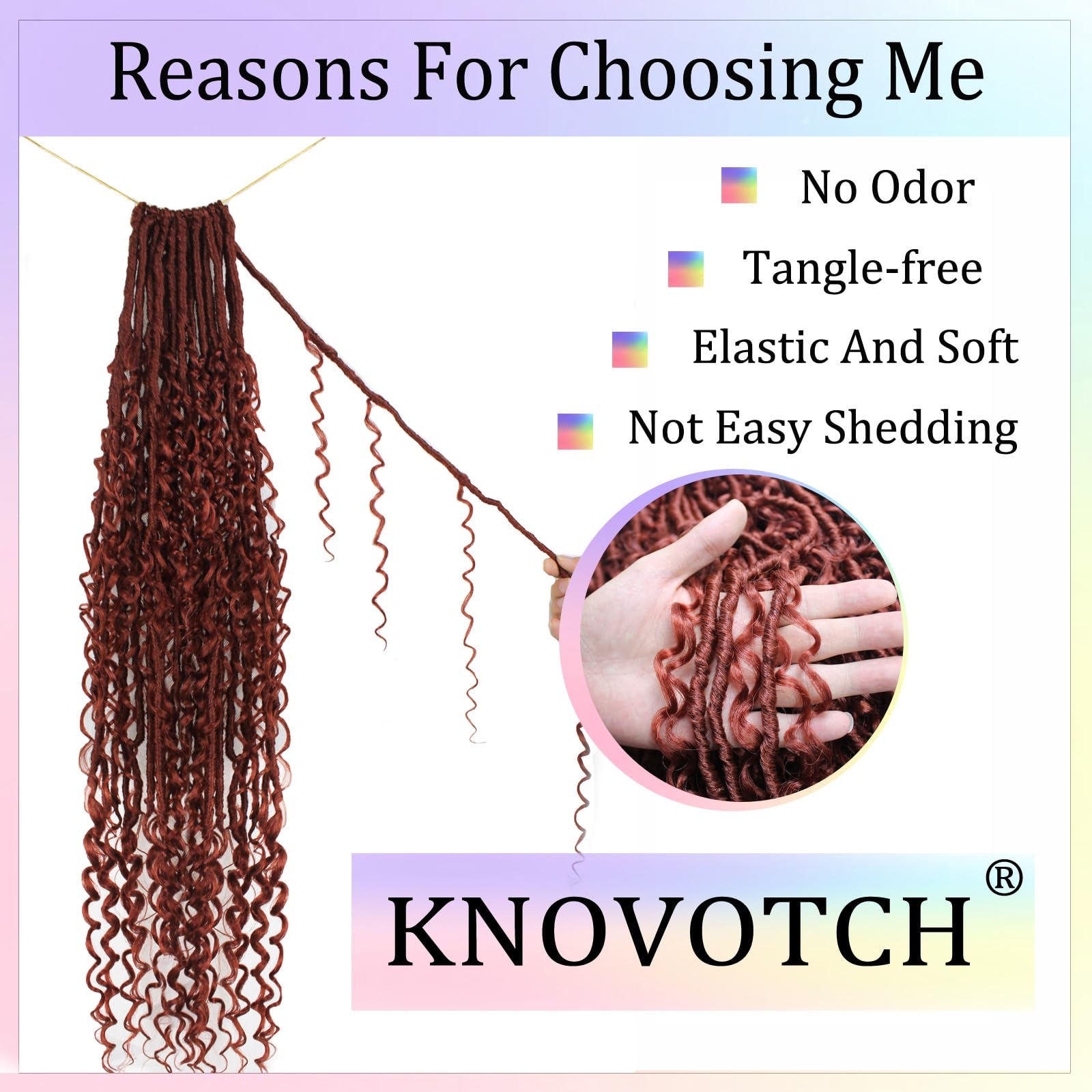 Snapklik.com : Boho Faux Locs Crochet Hair 30 Inch Goddess Locs 8 Packs ...