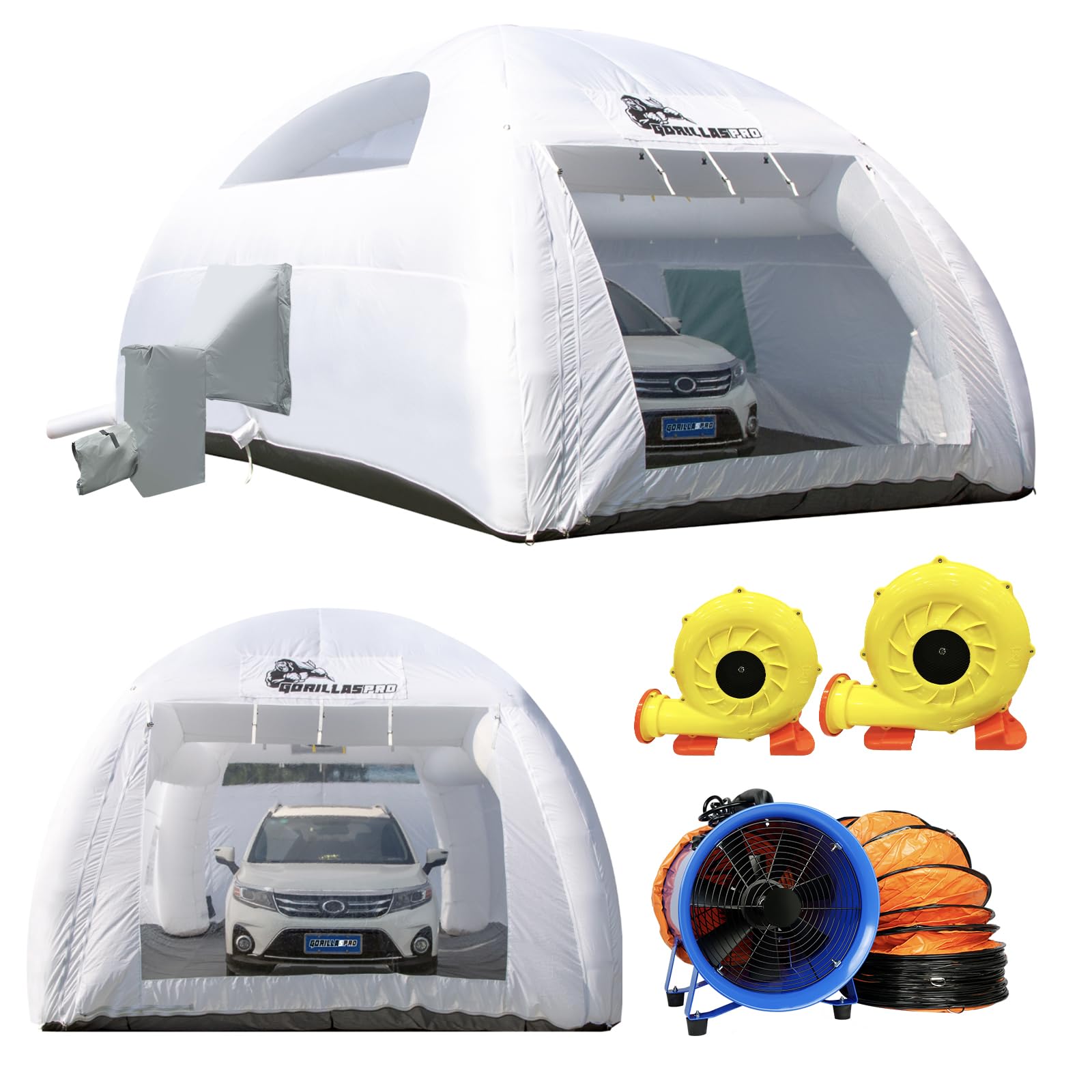 Amazon.com: GORILLASPRO Upgrade Portable Inflatable Paint Booth with ...