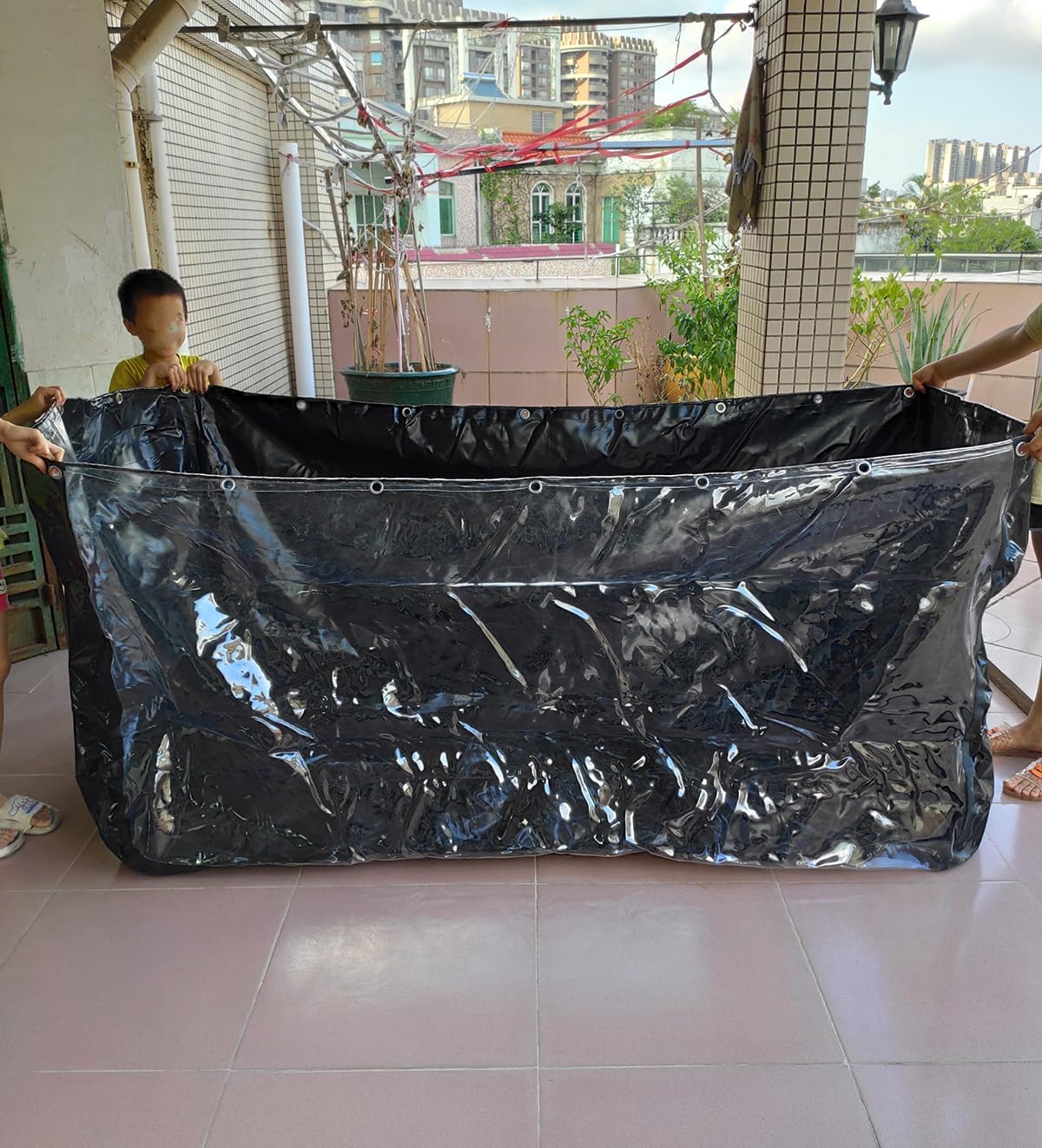 Aquarium Pool Pond with Transparent Clear Viewing Panel,Pool Above ...
