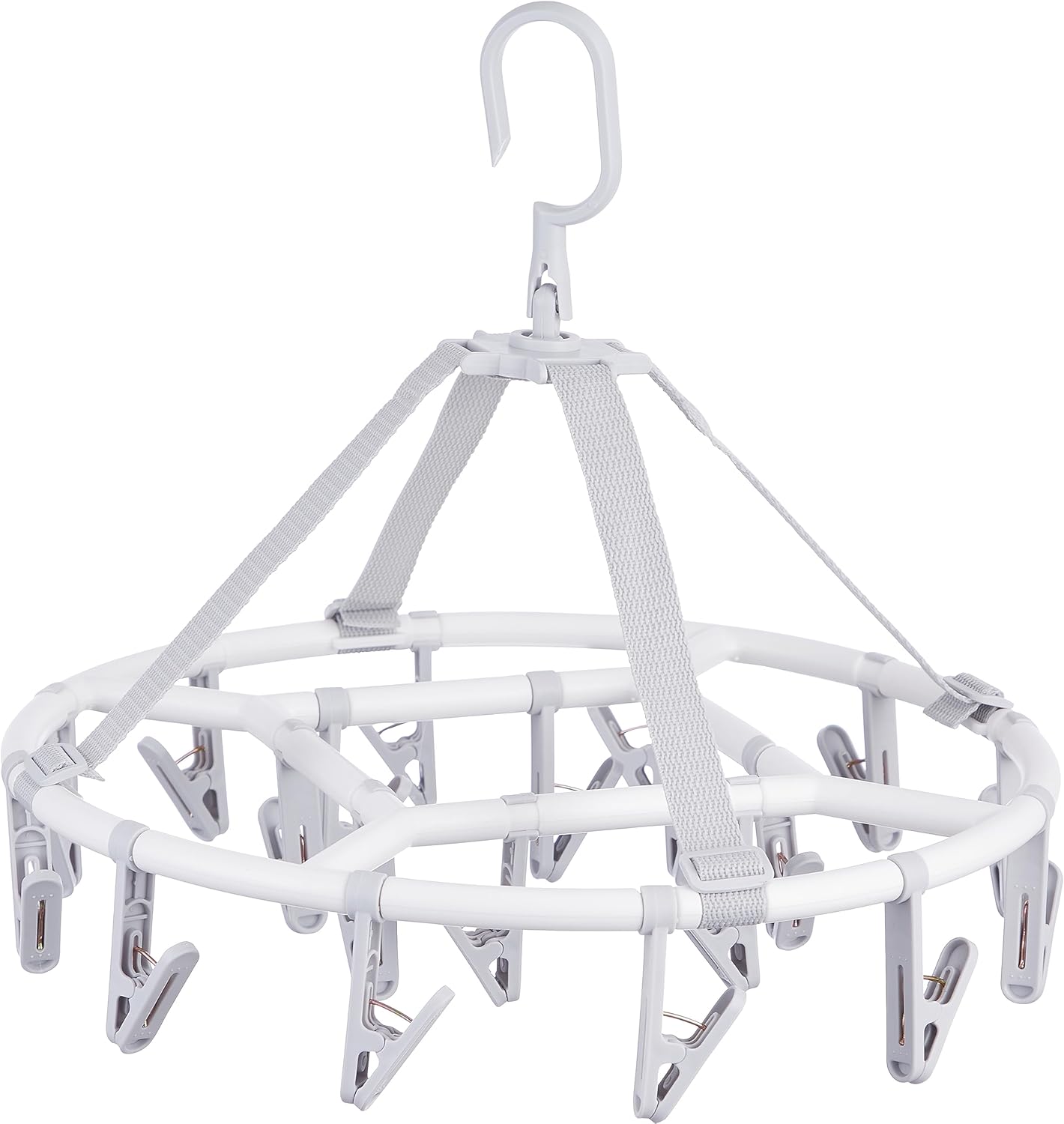 Amazon.com: Foshine Clothes Drying Racks Foldable Clip Hangers Drip ...