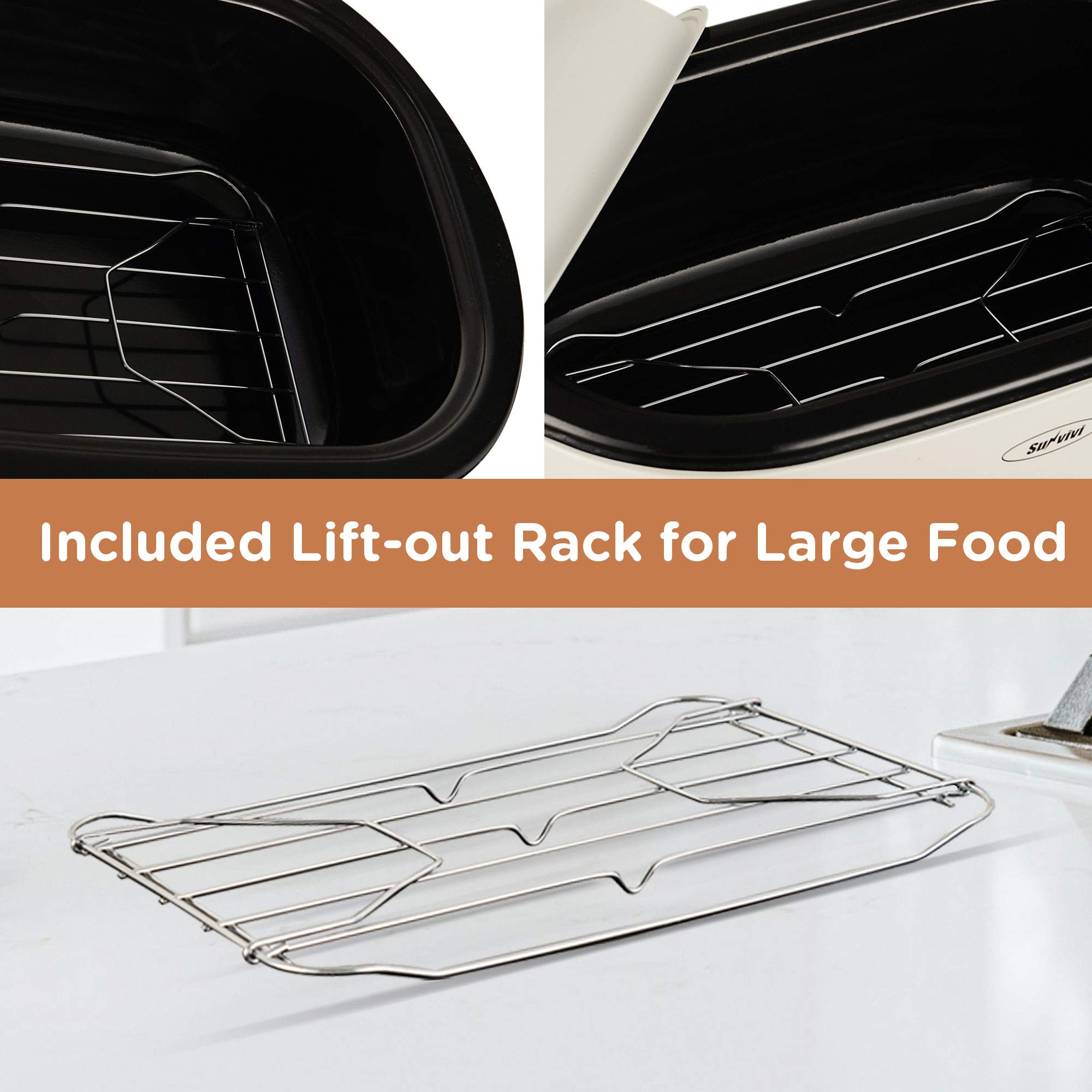 Snapklik.com : Turkey Roaster 24 Quart, Electric Roaster Oven