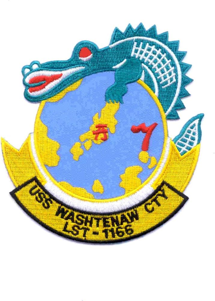 Amazon.com: LST-1166 USS Washtenaw County Patch : Clothing, Shoes & Jewelry
