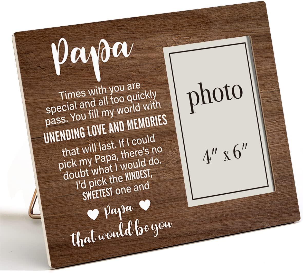 Amazon.com - Zauly Grandpa Gift Wood Picture Frame, Best Papa Gift ...