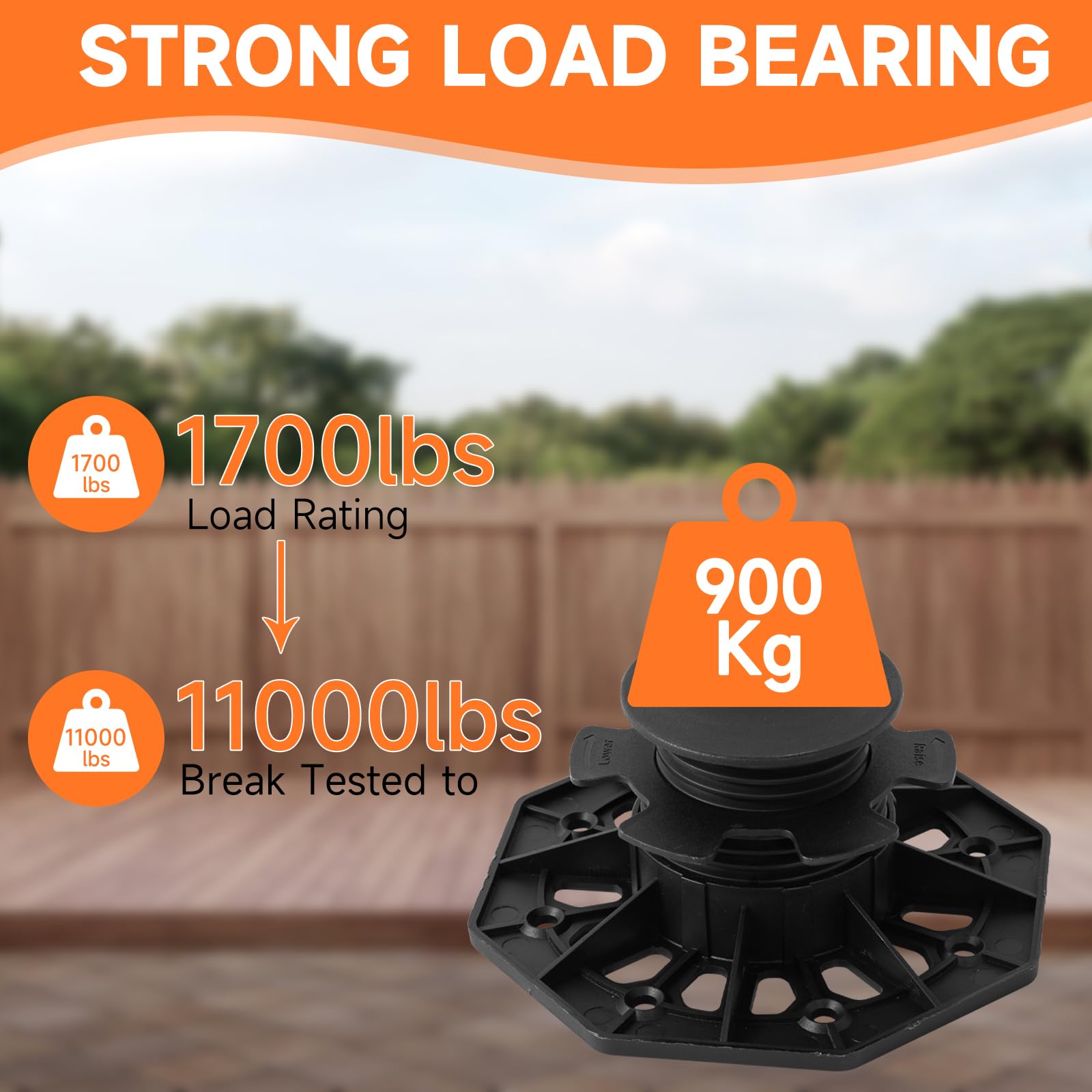Snapklik.com : YMSZGBZG 24PACK Adjustable Deck Support Pedestal, 1-3/16 ...