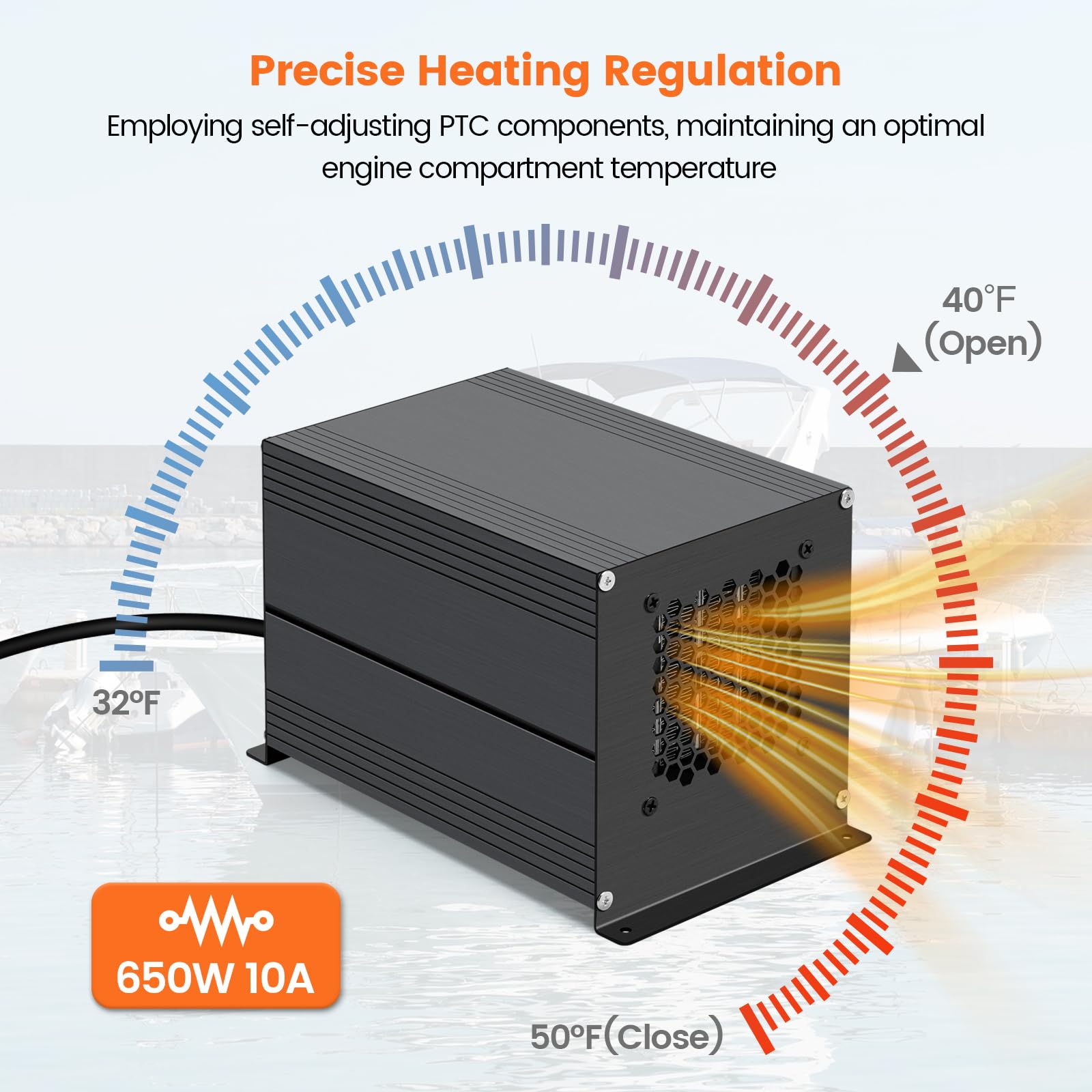 Snapklik.com : Boat Engine Compartment Heater, 650W Haoguo Bilge Heater ...