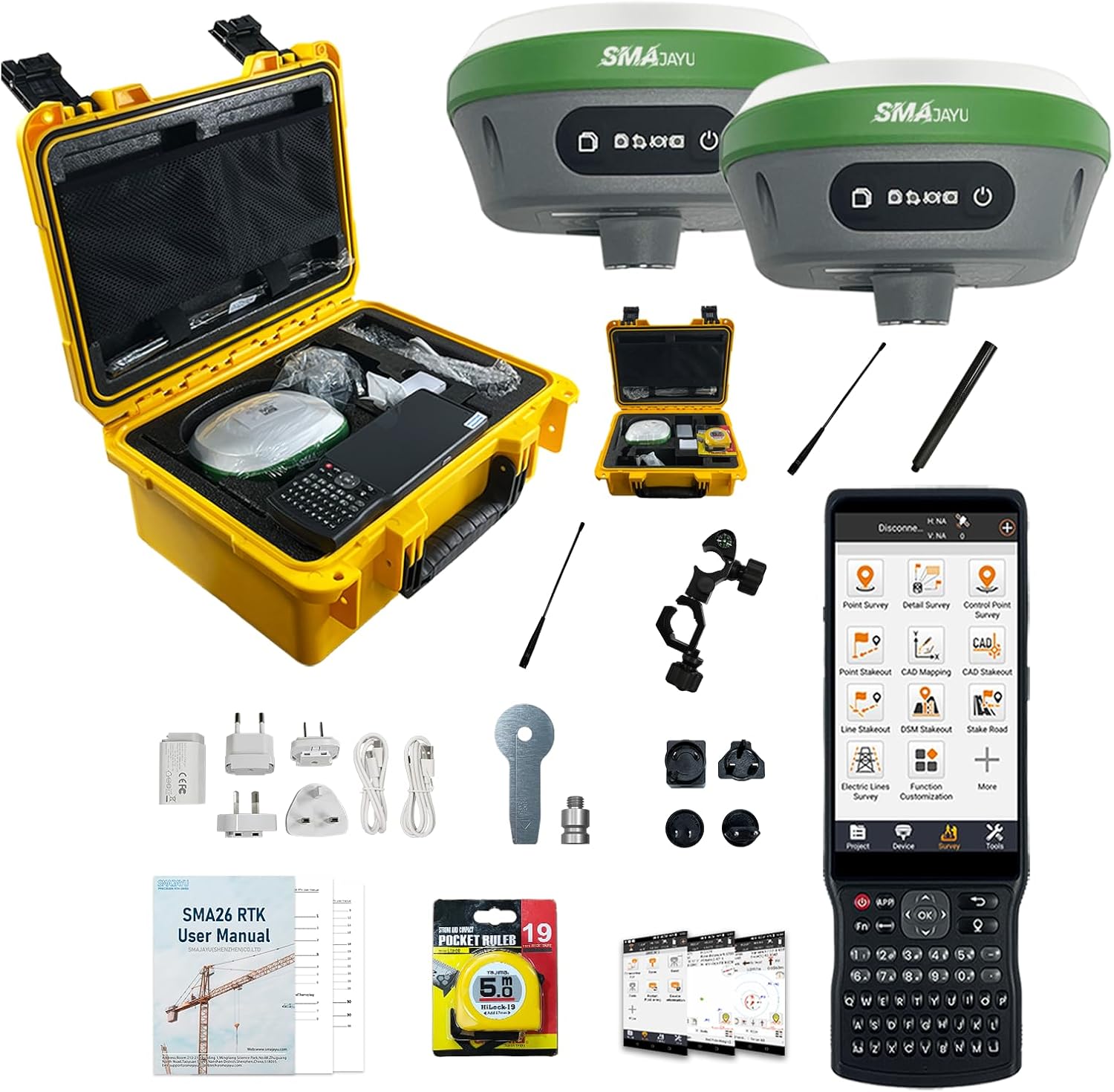 SMA26 Pro Rover&Base RTK GNSS Survey System with Philippines | Ubuy