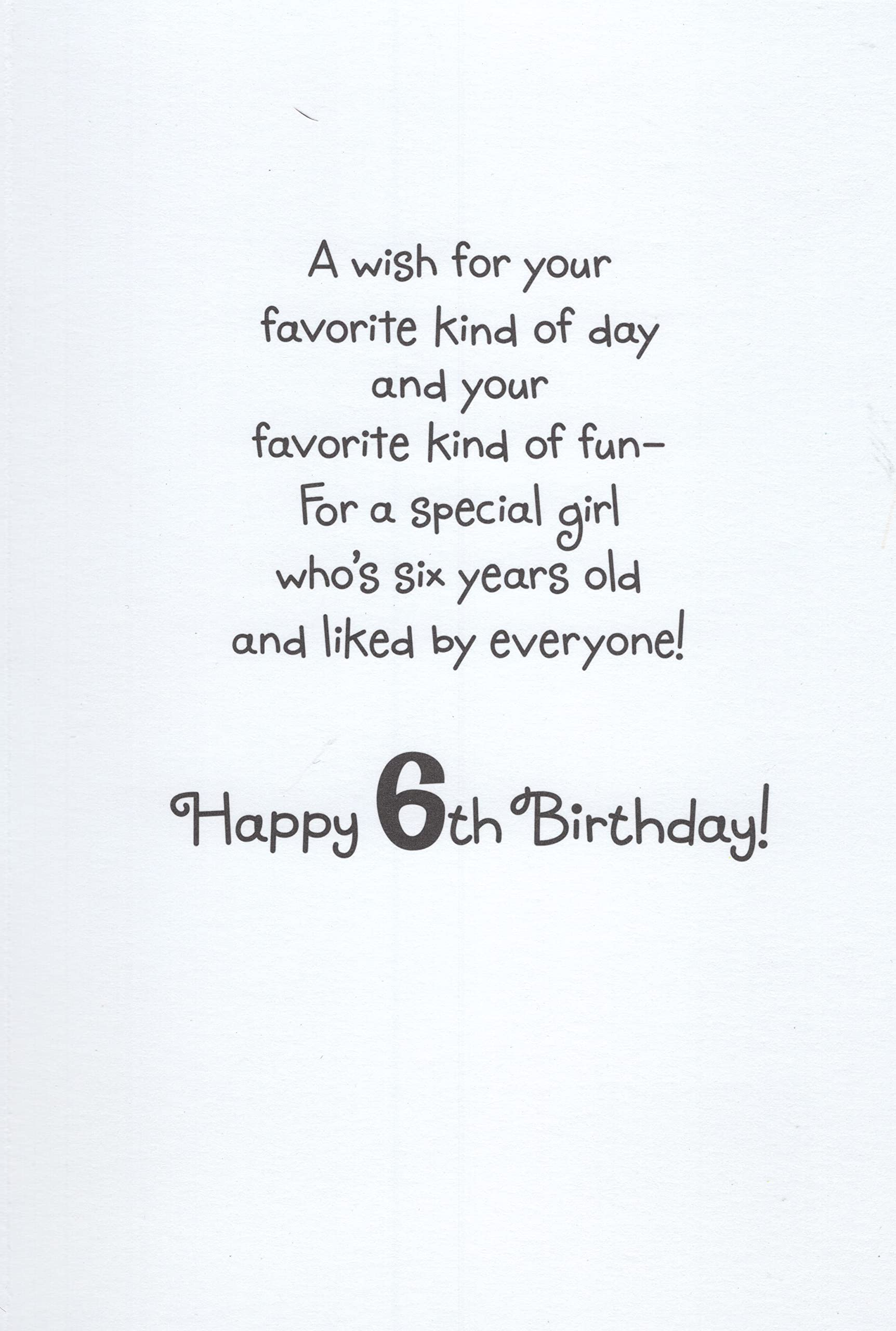 Six Year Old Birthday Wishes Happy 6th Birthday Wishes Messages For
