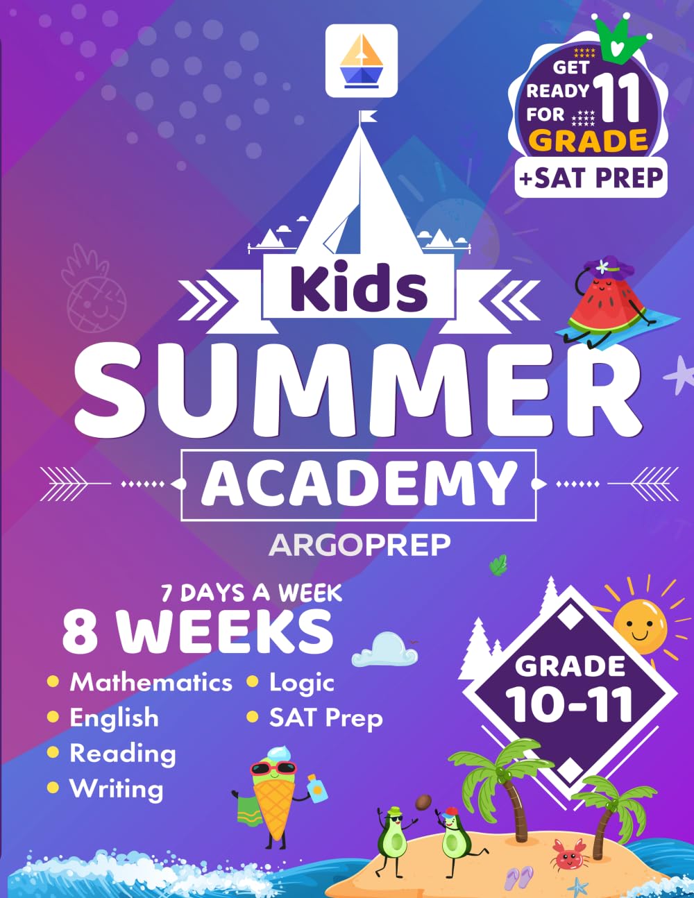 Amazon.com: Kids Summer Academy by ArgoPrep - Grades 10-11: 8 Weeks of ...