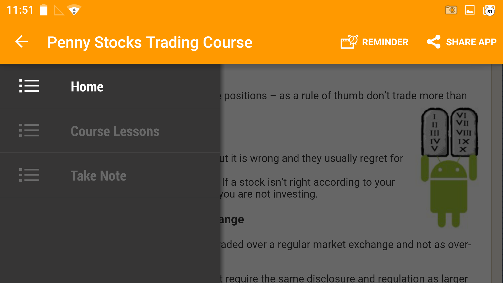 Penny Stock Course - App on Amazon Appstore
