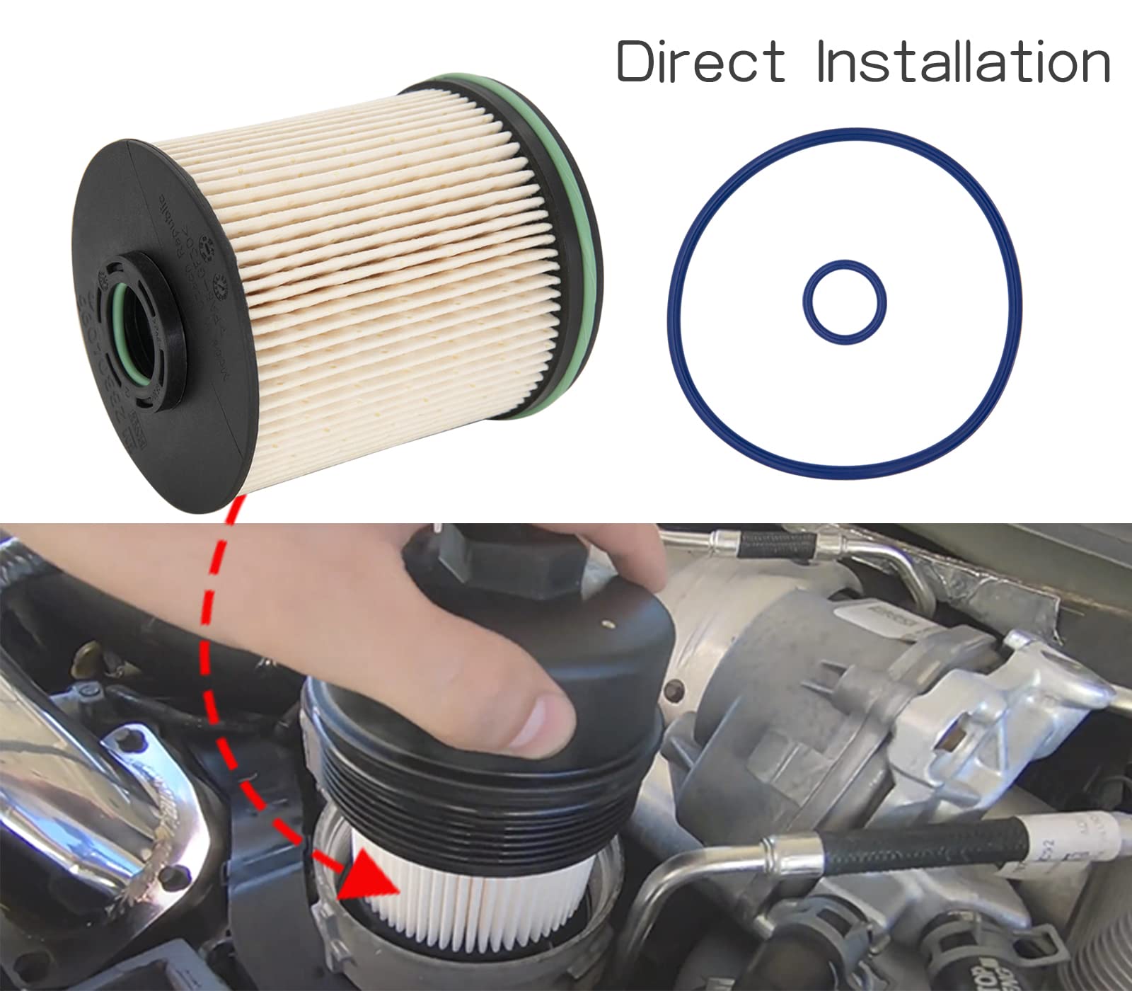 Snapklik.com : TP1015 Fuel Filter For 66L Duramax Diesel, Compatible ...