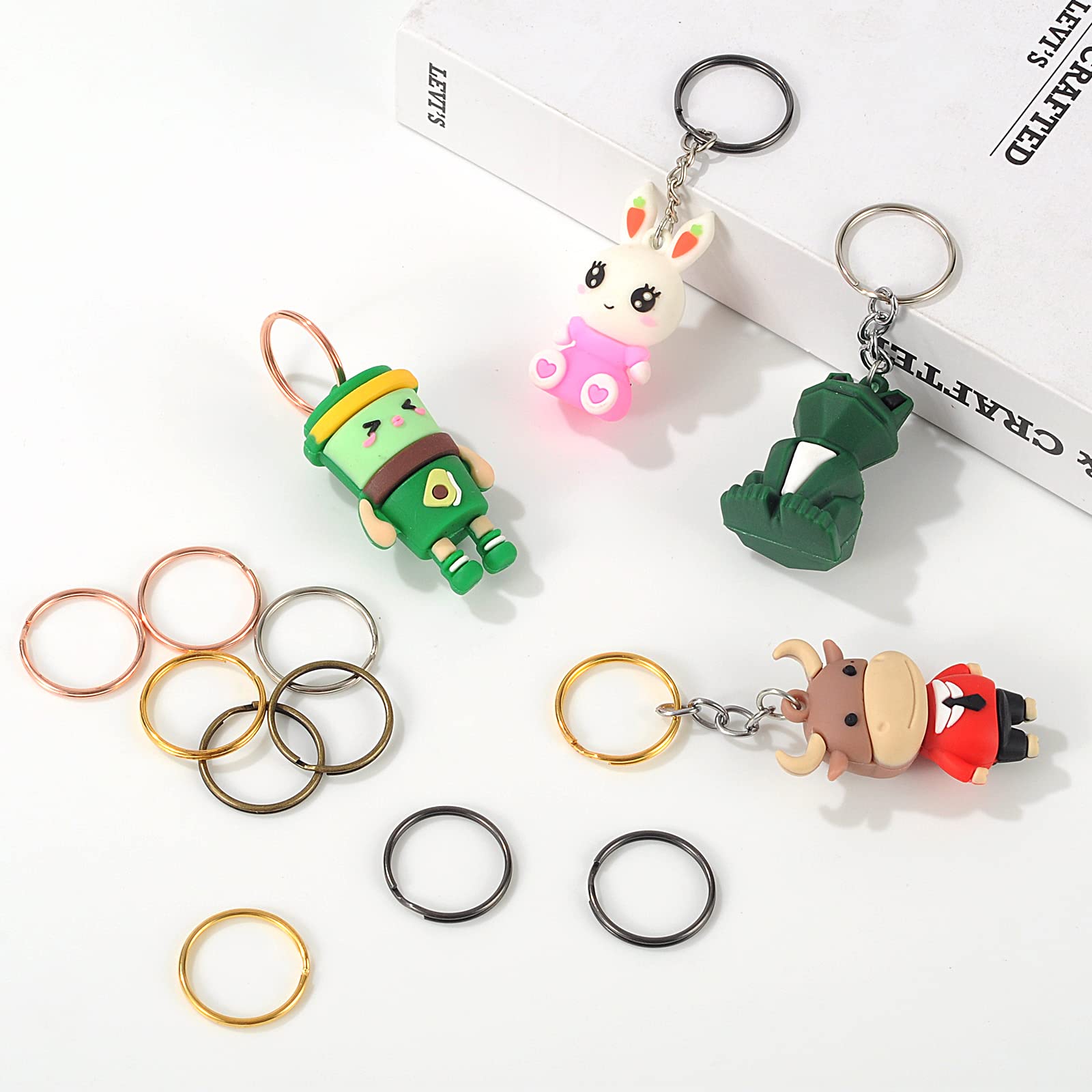 Snapklik.com : 200PCS Key Rings, Split Bulk Keyrings For Keychain And ...