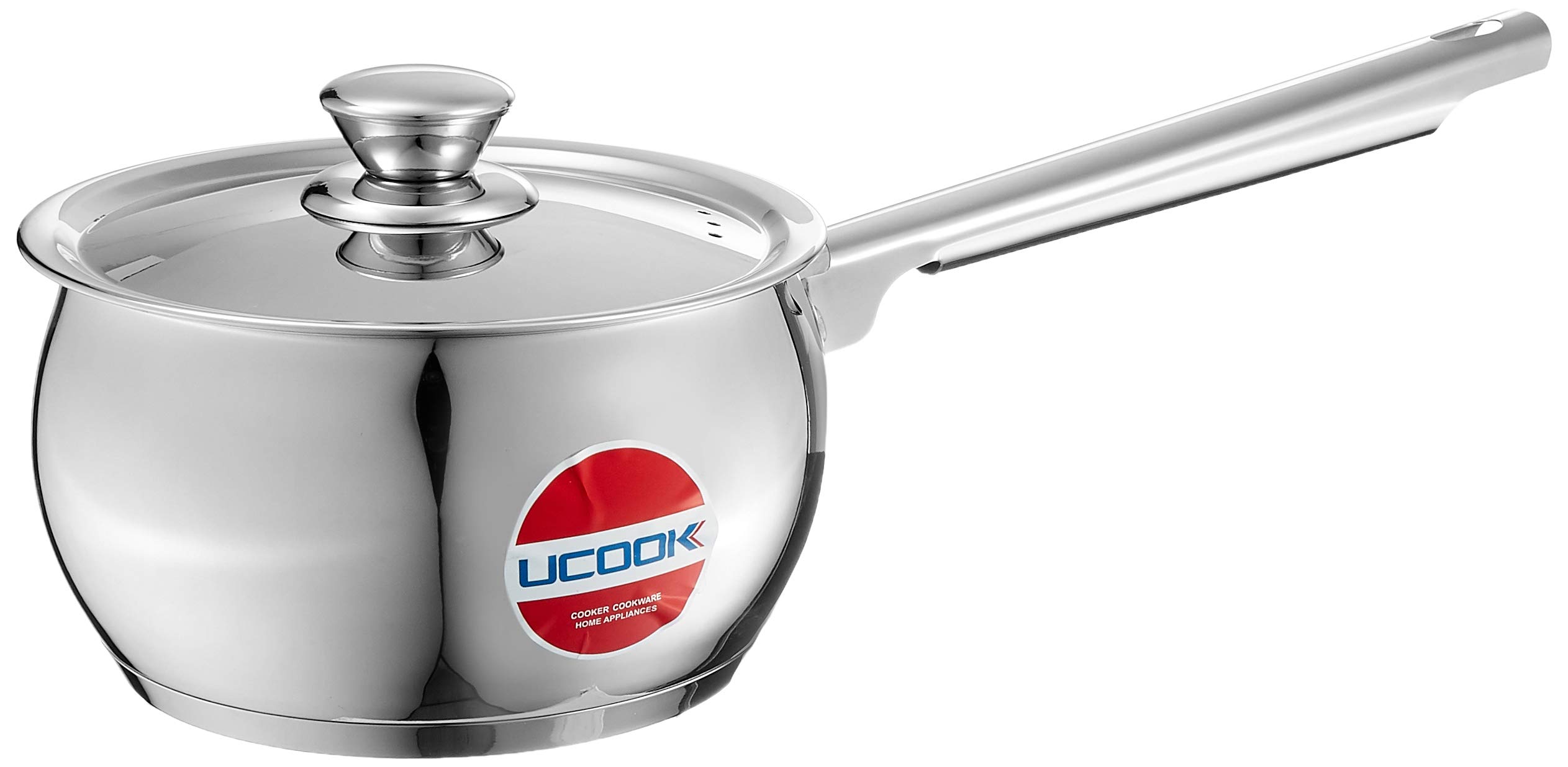 Buy UCOOK Ss Lifetime Sauce Pan Bulging 140 Induction with Lid 920 ...