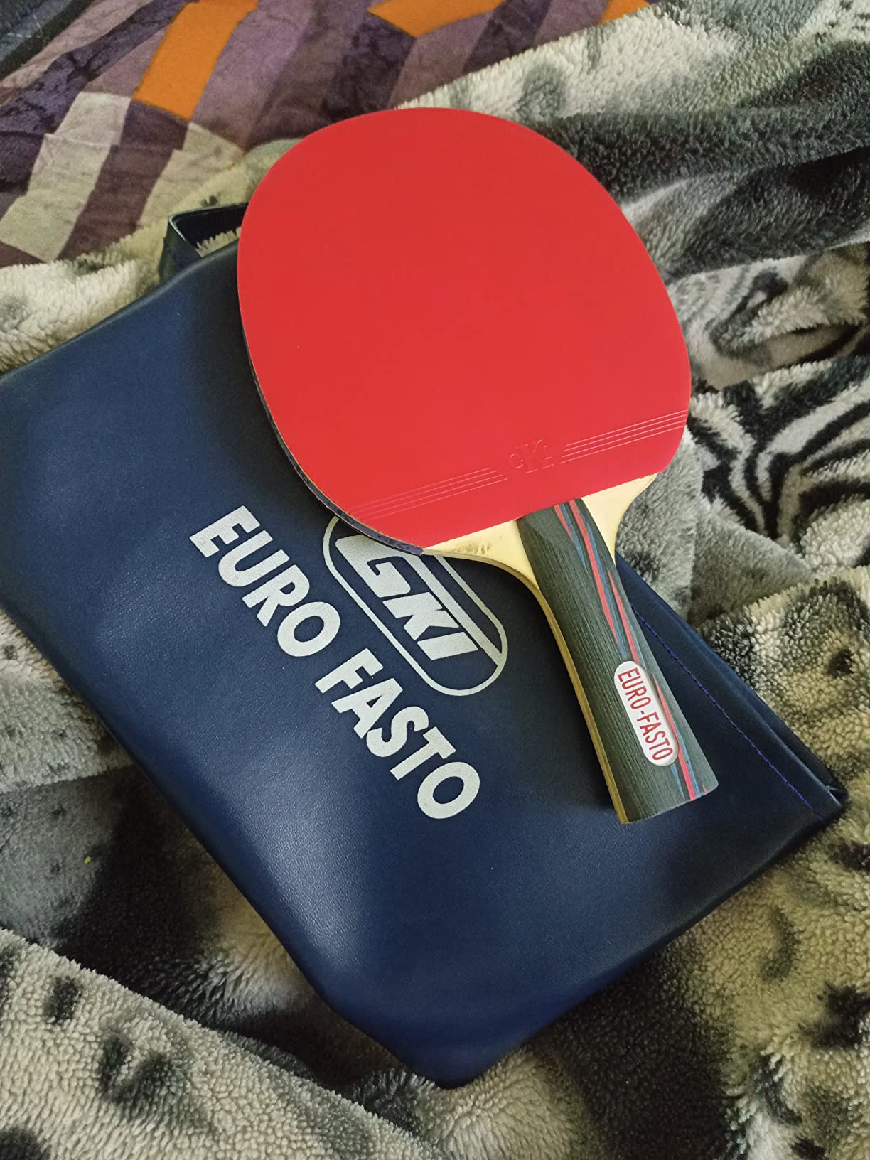 GKI Fasto Table Tennis Racquet, Wood, Red : Amazon.in: Sports, Fitness ...