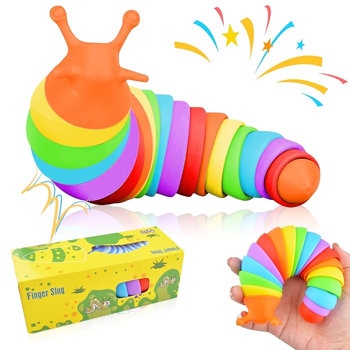 Buy Cevioce Fidget Slug Toy, Sensory Slug Fidget Toy for Kids & Adults ...