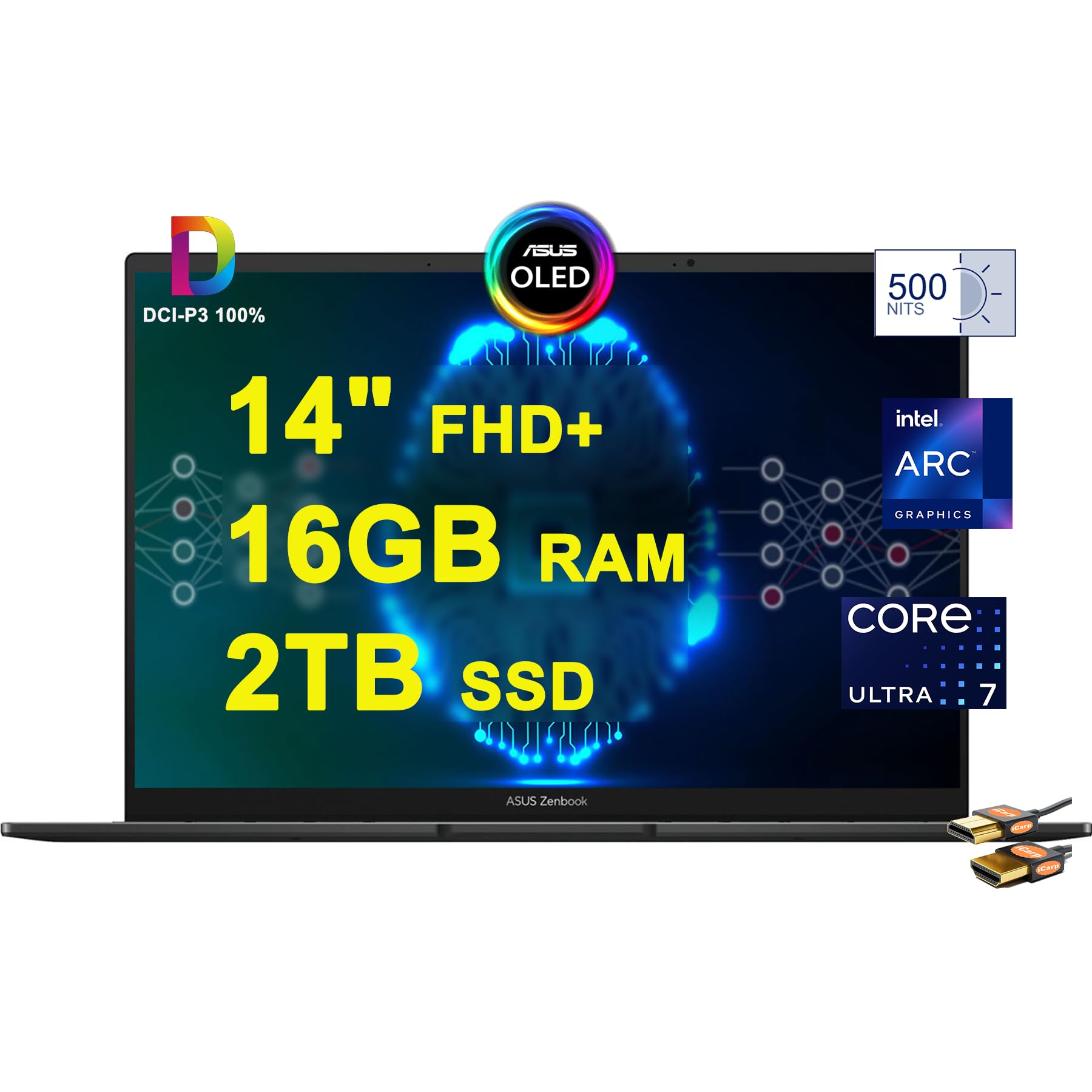 Buy ASUS Zenbook 14 OLED Copolit AI PC Laptop 14" FHD+ Lumina OLED ...