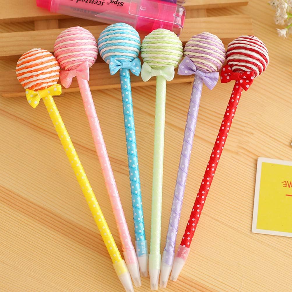 STOBOK 10Pcs Lollipop Ballpoint Pen Novelty Cute Pens Kids School ...