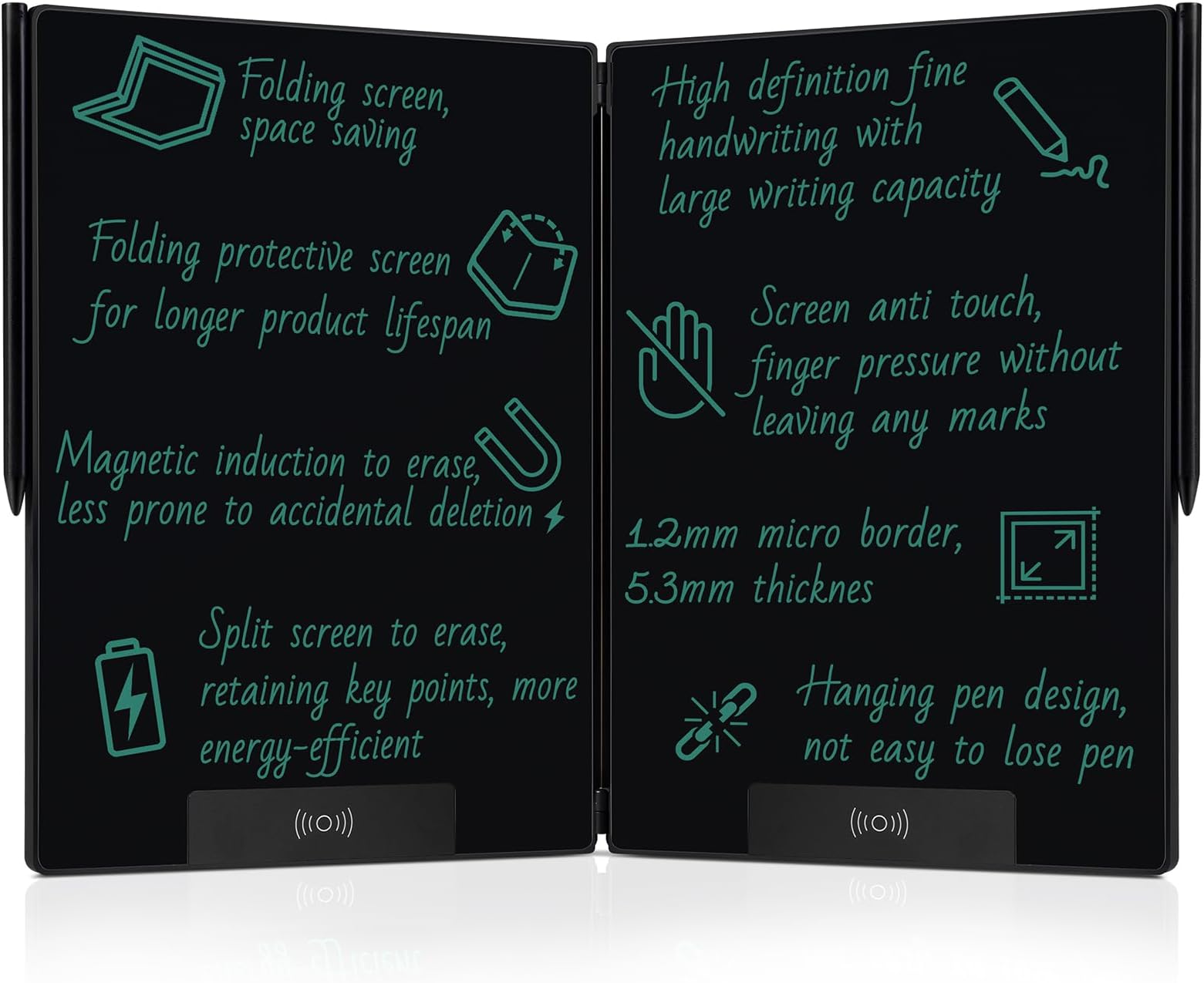 Amazon.com: LCD Writing Tablet for Adults: 14.3 Inch Fold Full Screen ...