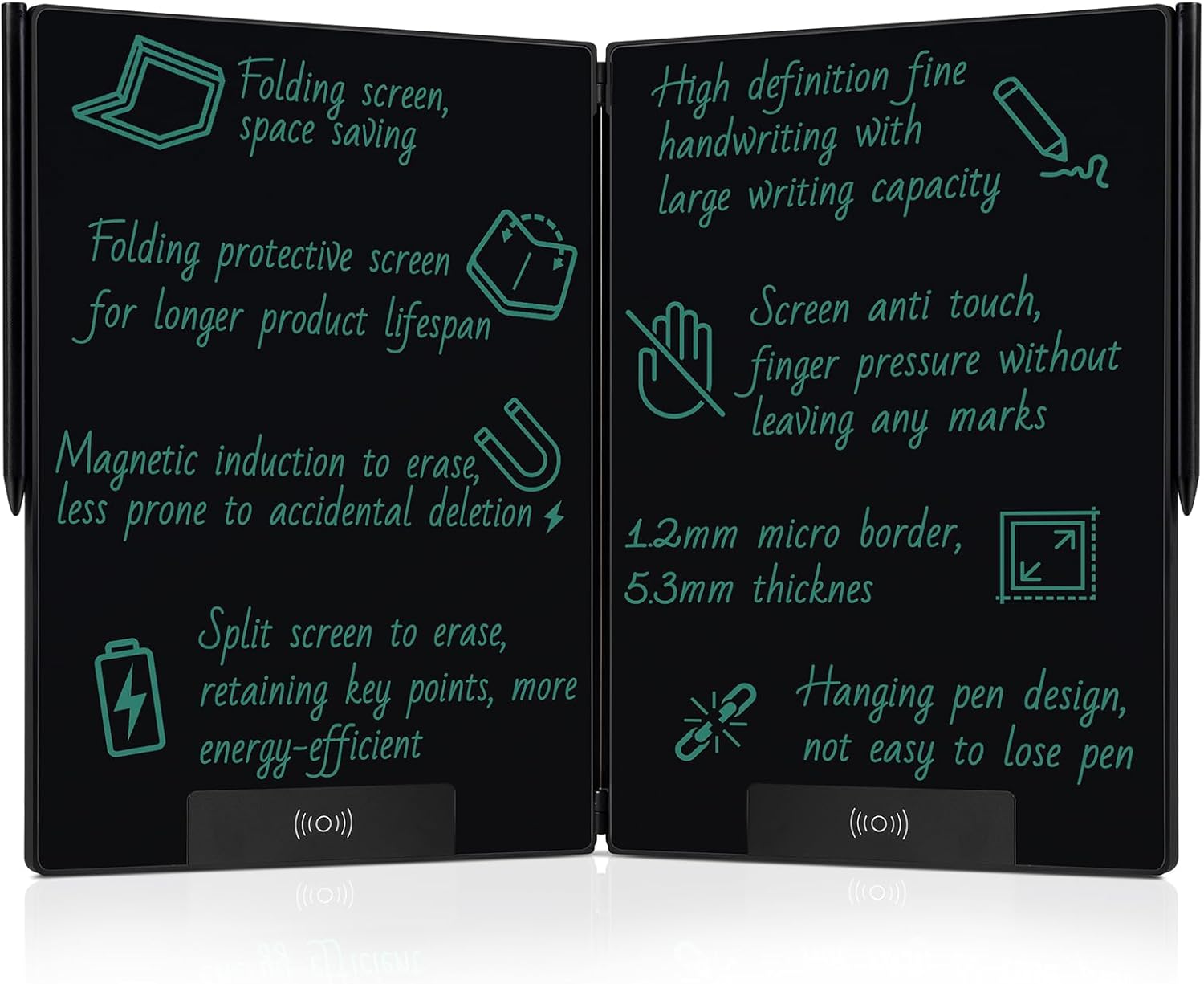 Amazon.com: LCD Writing Tablet for Adults: 14.3 Inch Fold Full Screen ...