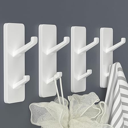 Extra Large Strong Stick on Hook Self Adhesive Hook 2" 50mm White ...