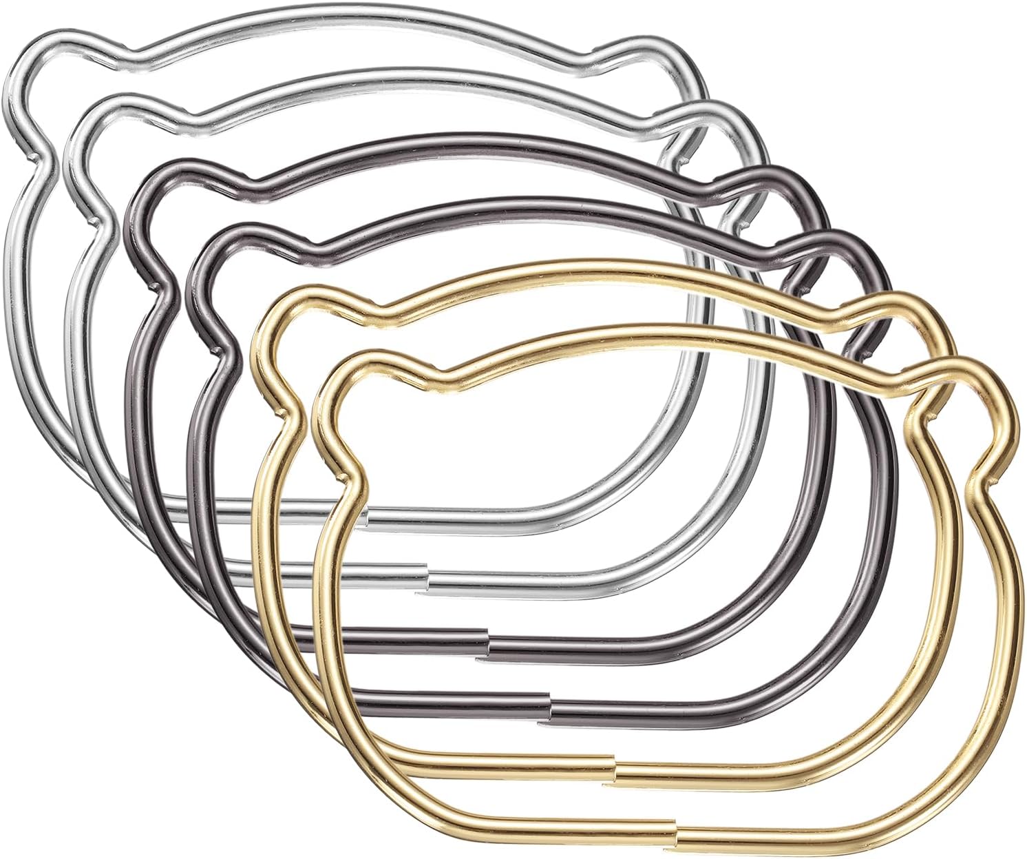 Amazon.com: uxcell 6Pcs Metal Purse Handle, Bear Head Handbag Ring ...