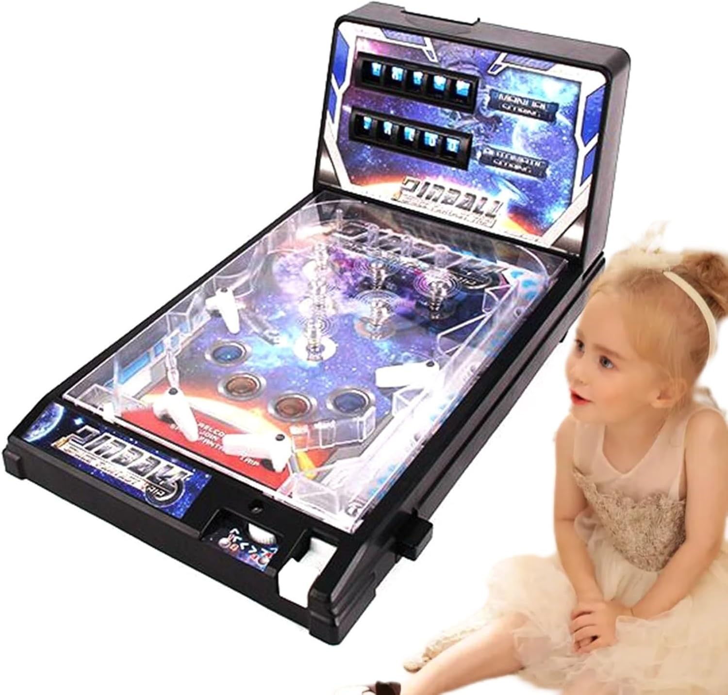 Electronic Pinball Game Machine Pinball Machine Mini Tabletop Game ...