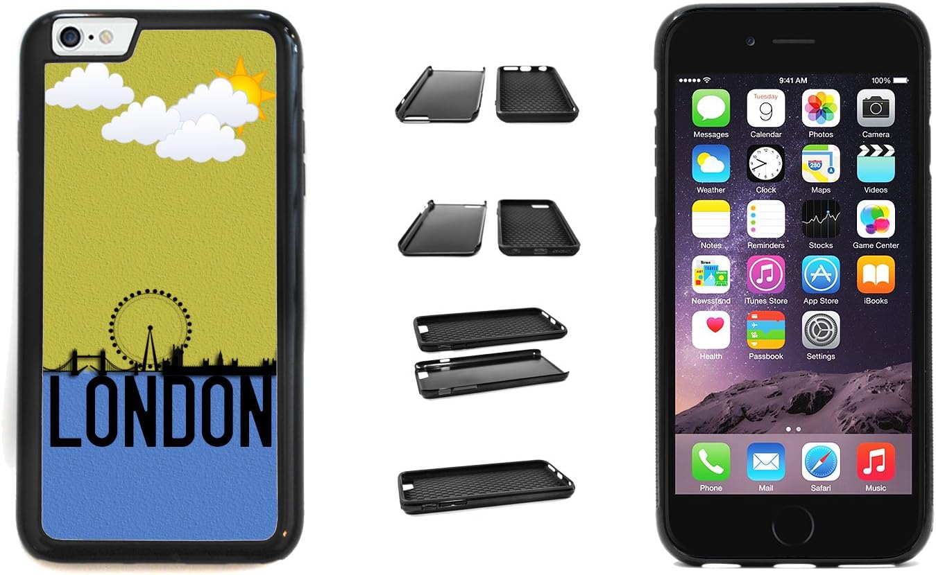Amazon.com: London City Landmarks Silhouette 2-Piece Dual Layer Phone ...