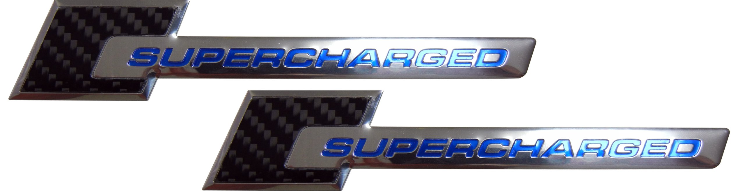 Buy ERPART 2 x REAL Carbon Fiber Supercharged Supercharger Aluminum ...