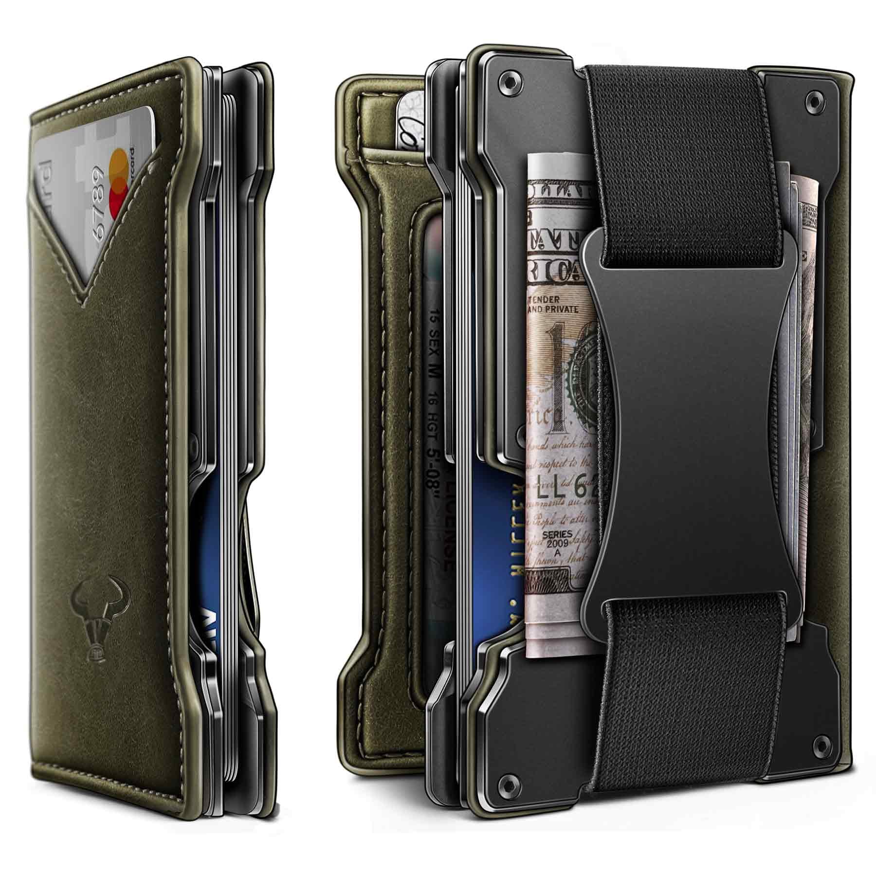 Amazon.com: BULLIANT Men Wallet, Money Clip Wallet Expandable Metal ...