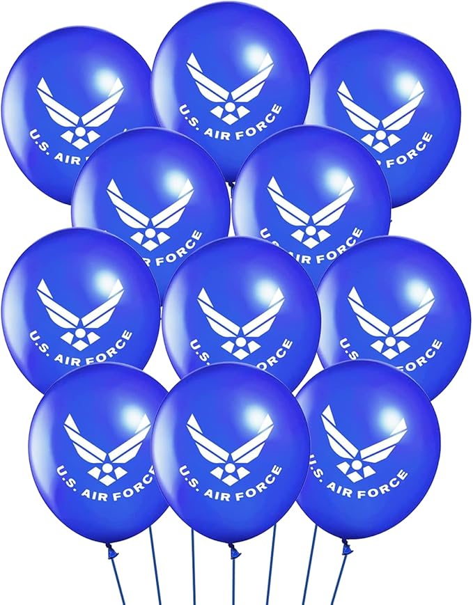 Amazon.com: DodelyGz 30 Pcs Military US Air Force Balloons,Veterans Day ...