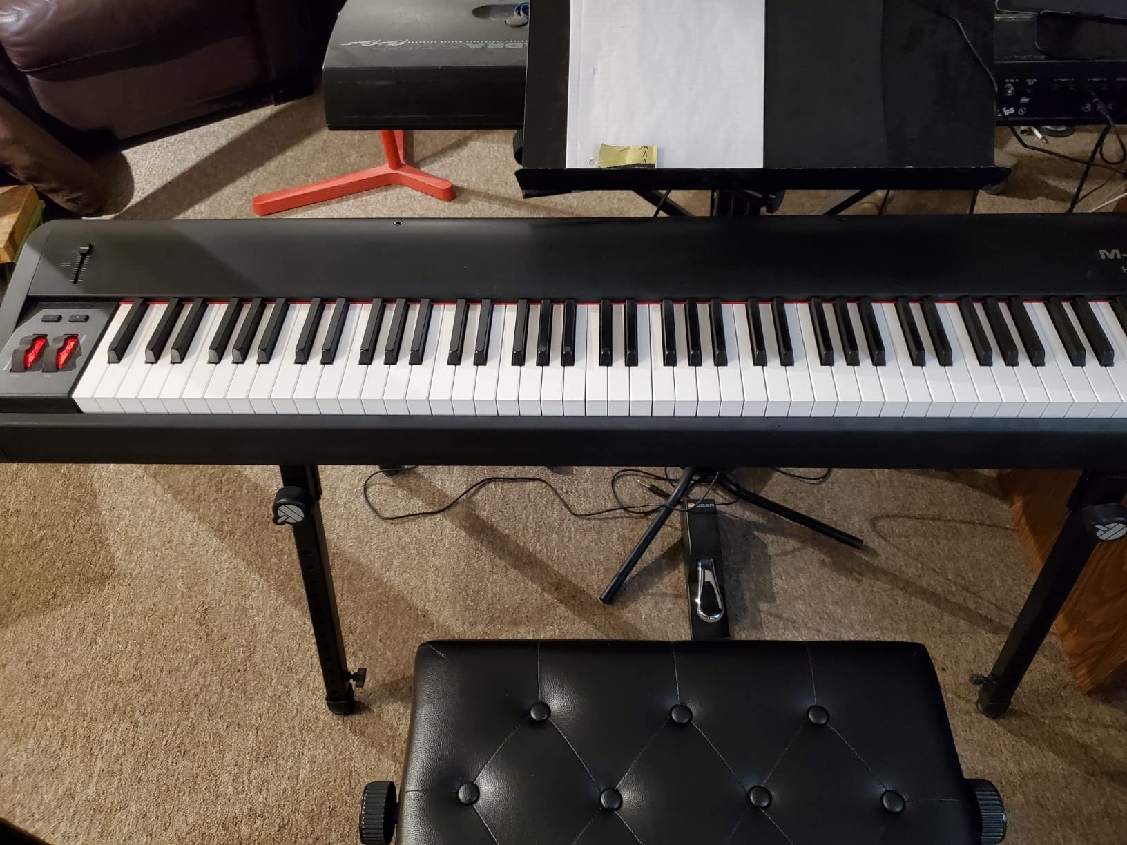 M-Audio Hammer 88 | Premium 88-Key Hammer-Action USB/MIDI Keyboard ...