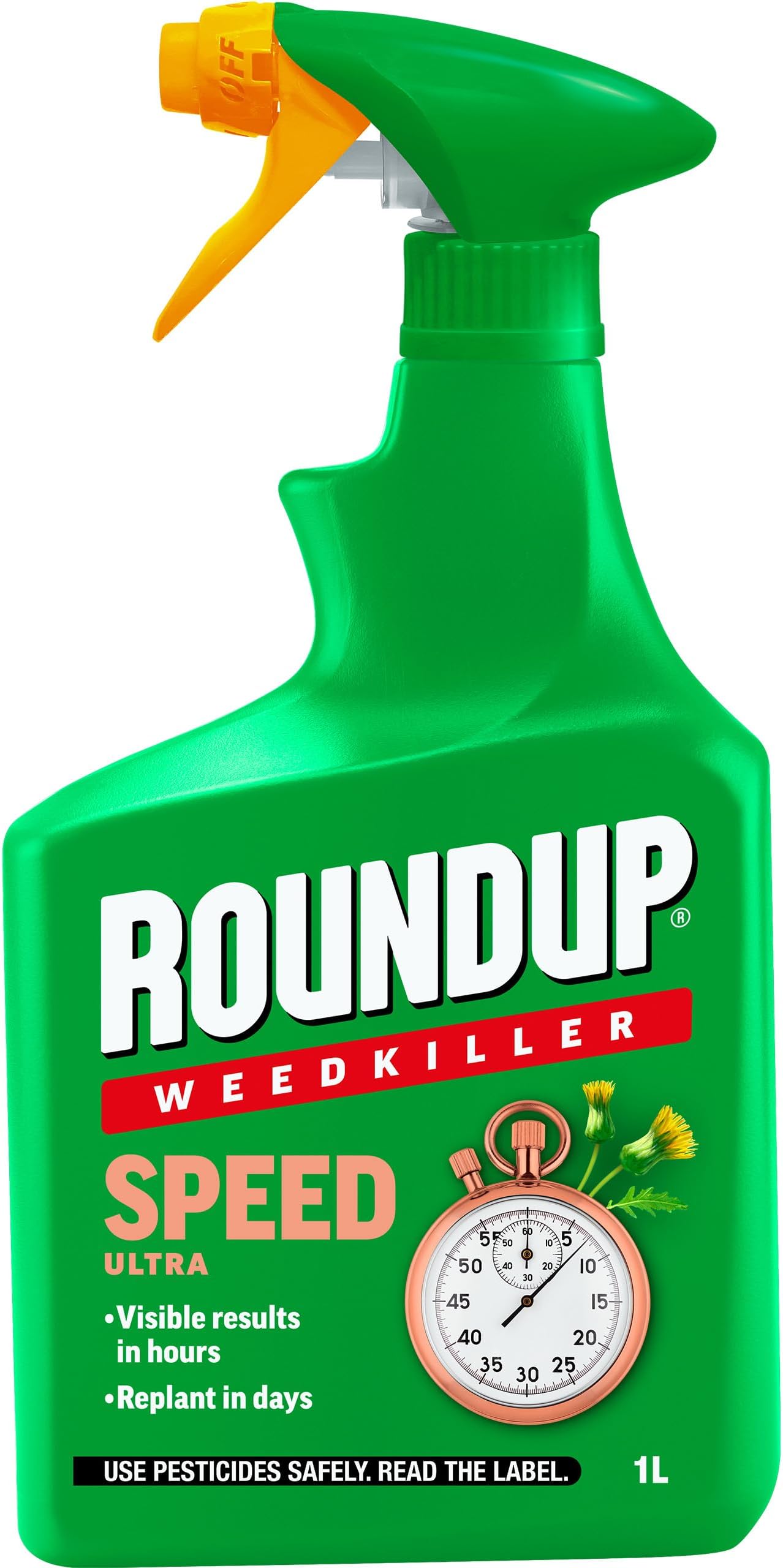 Roundup Tough Weedkiller, Ready to Use, Spray, 1 Litre : Amazon.co.uk ...
