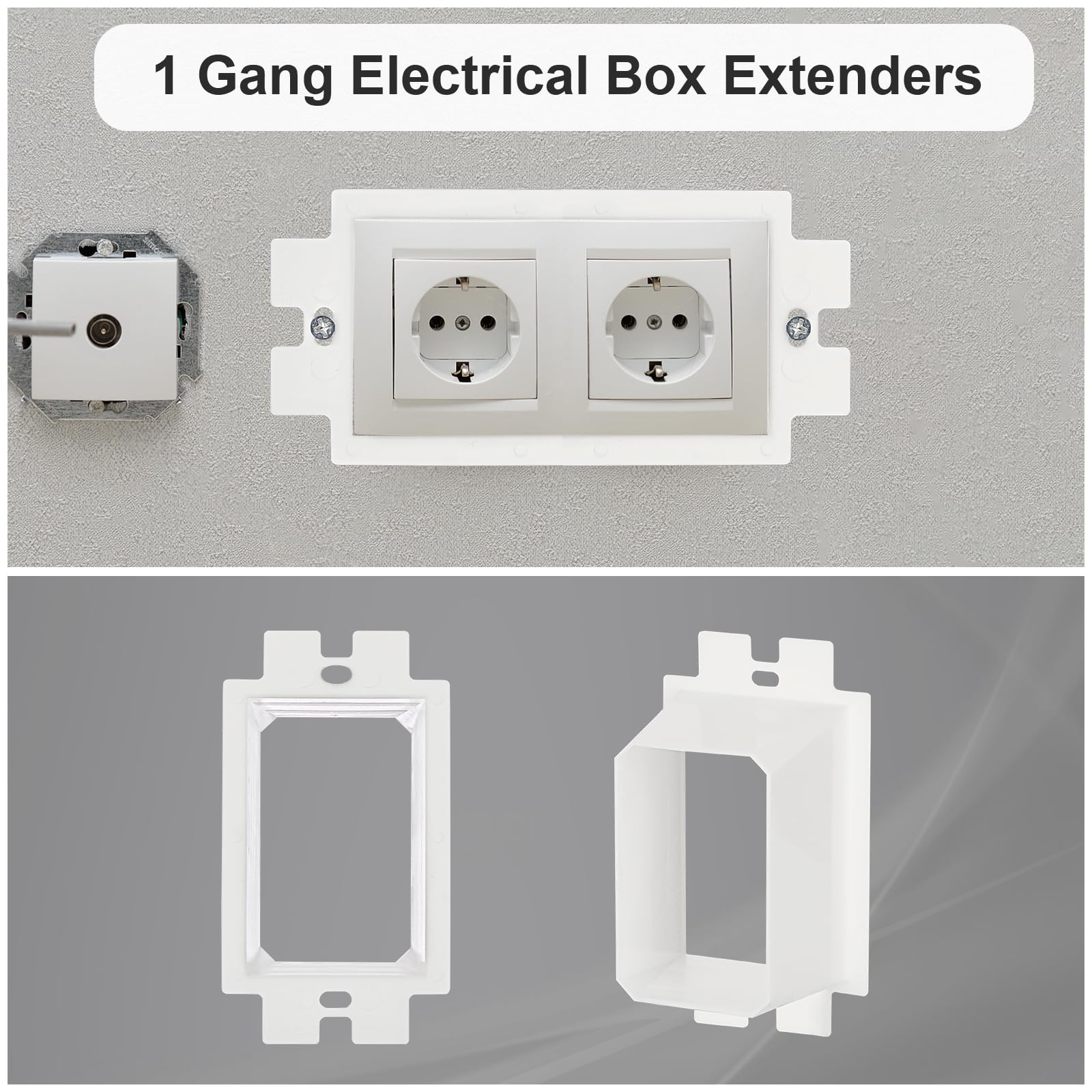 Snapklik.com : OwnMy 6PCS Electrical Outlet Box Extenders 1 Gang ...