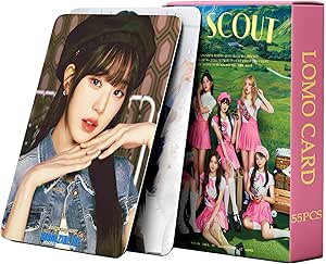Amazon.com: PYAJUU IVE Photocards KPOP IVE SCOUT Photocards 55PCS Fan Meeting Lomo Cards Kpop ...