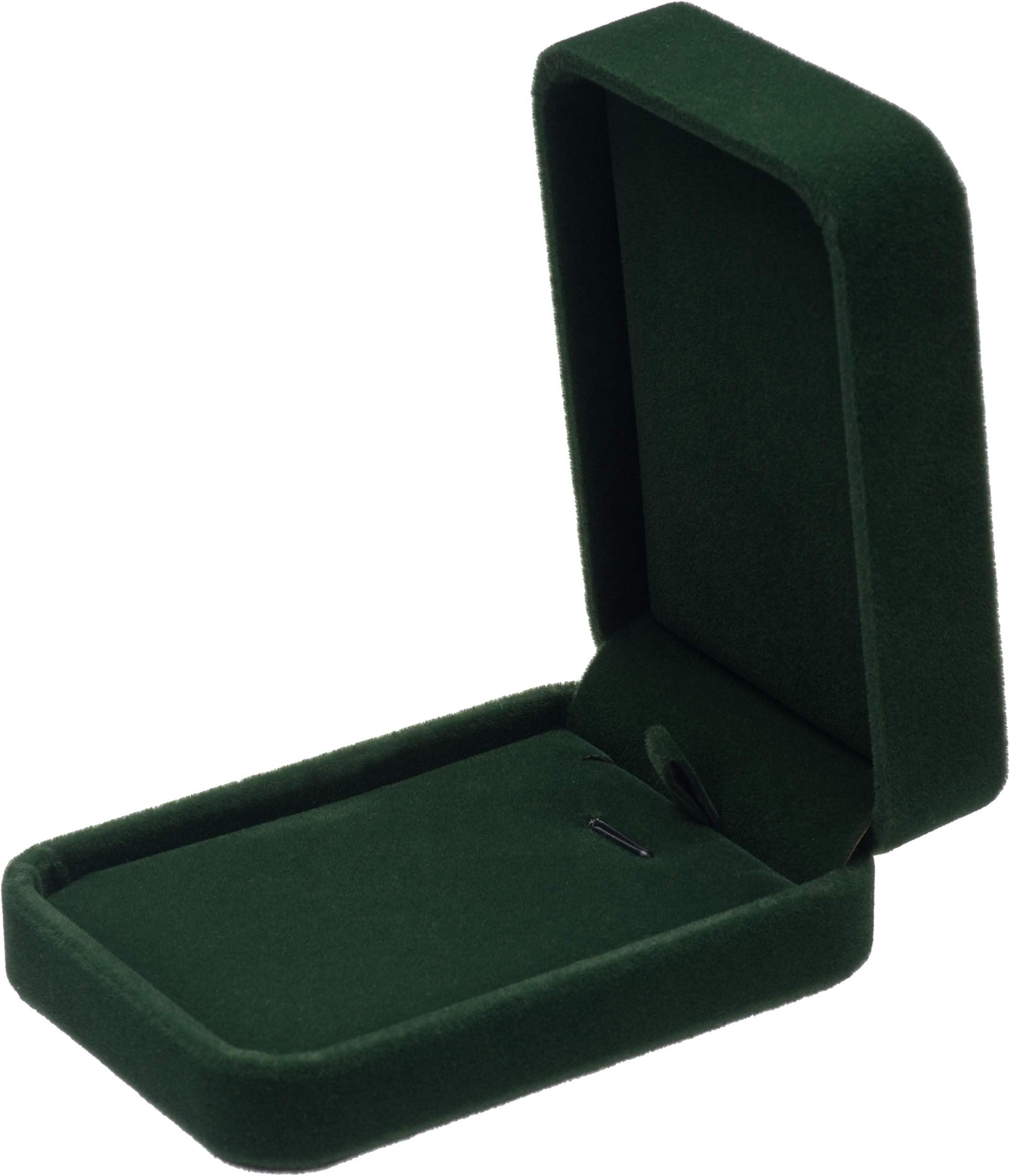 Amazon.com: Svea Display Premium Grade Green Velvet Jewely Box Brooch ...