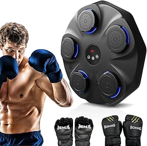 Amazon.com : Music Boxing Machine with Boxing Gloves and Combat Gloves ...