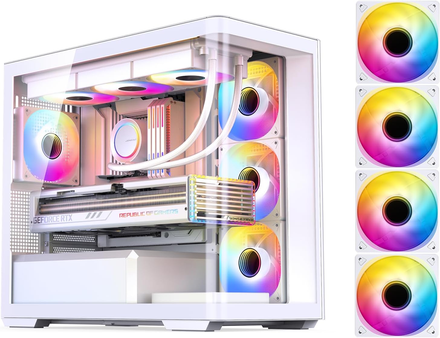 Amazon.com: JONSBO TK-1 White Micro ATX Mini Tower Computer CASE ...