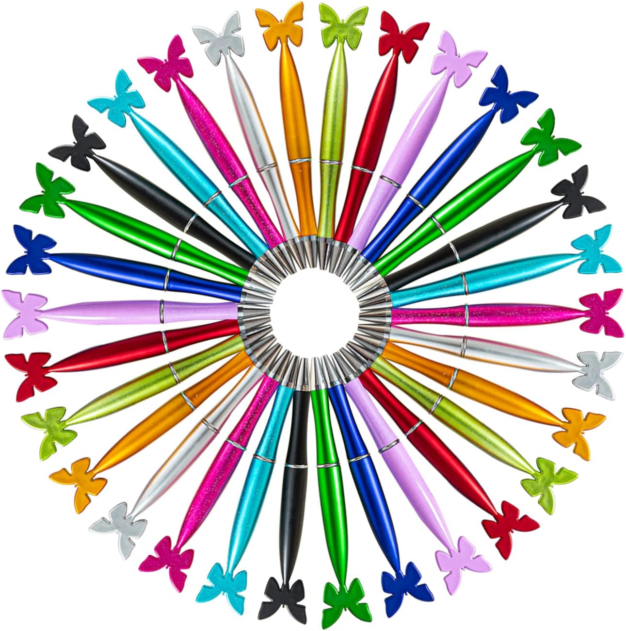 Amazon.com : Spakon 36 Set Baby Shower Favors Butterfly Pens Bulk with ...