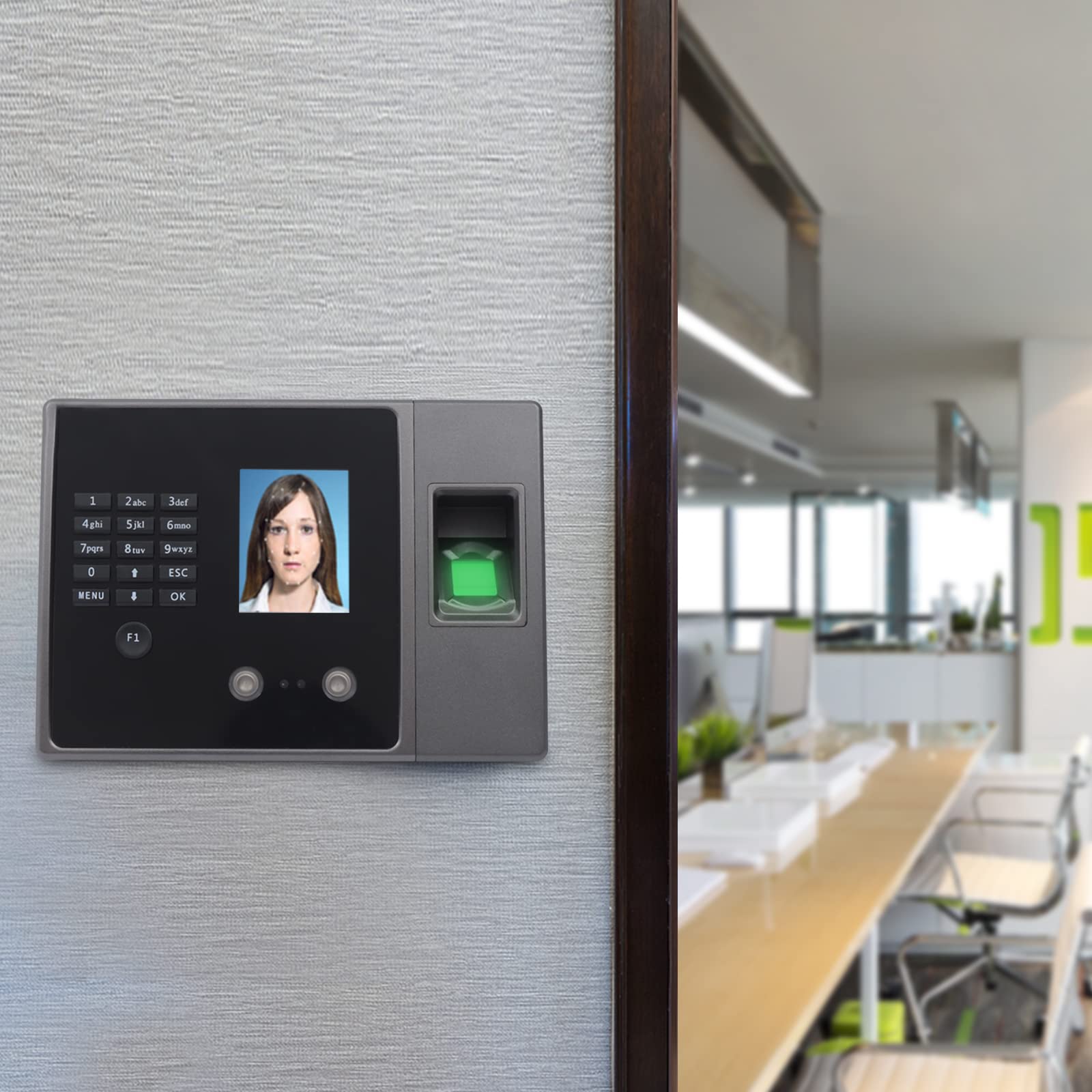 Buy Time Clock, Time Clocks for Employees Small Business with Face Re ...