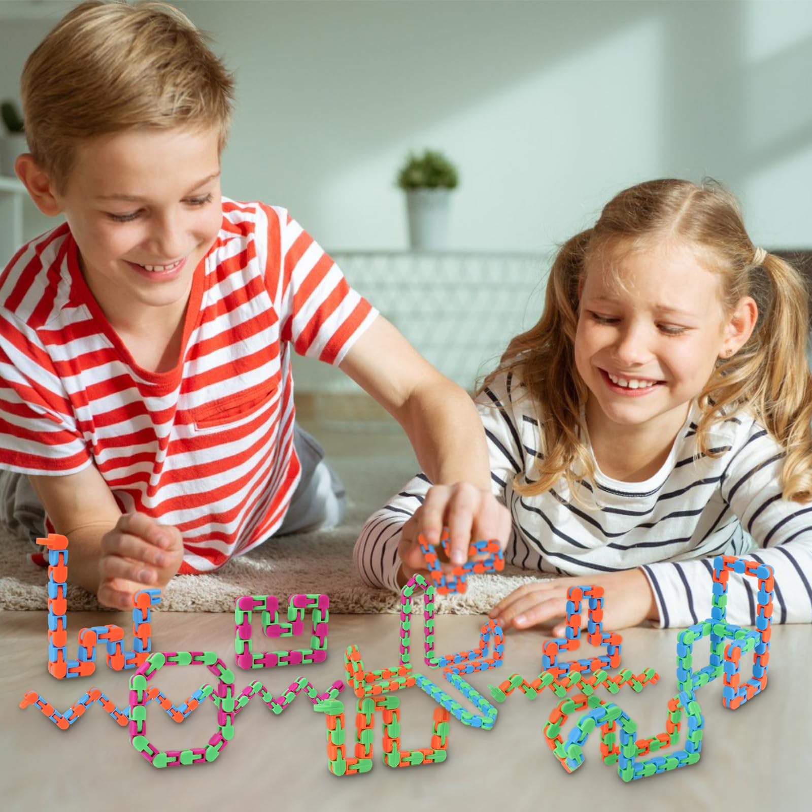 Snapklik.com : 120Pcs Fidget Toys Wacky Tracks Bulk For Kids Snap ...