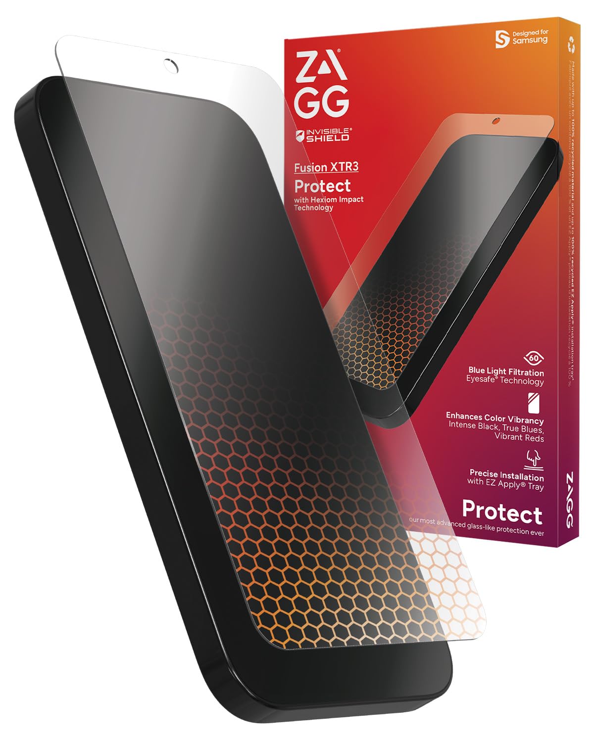 Amazon.com: ZAGG InvisibleShield Fusion XTR3 Samsung Galaxy S24+ Screen ...
