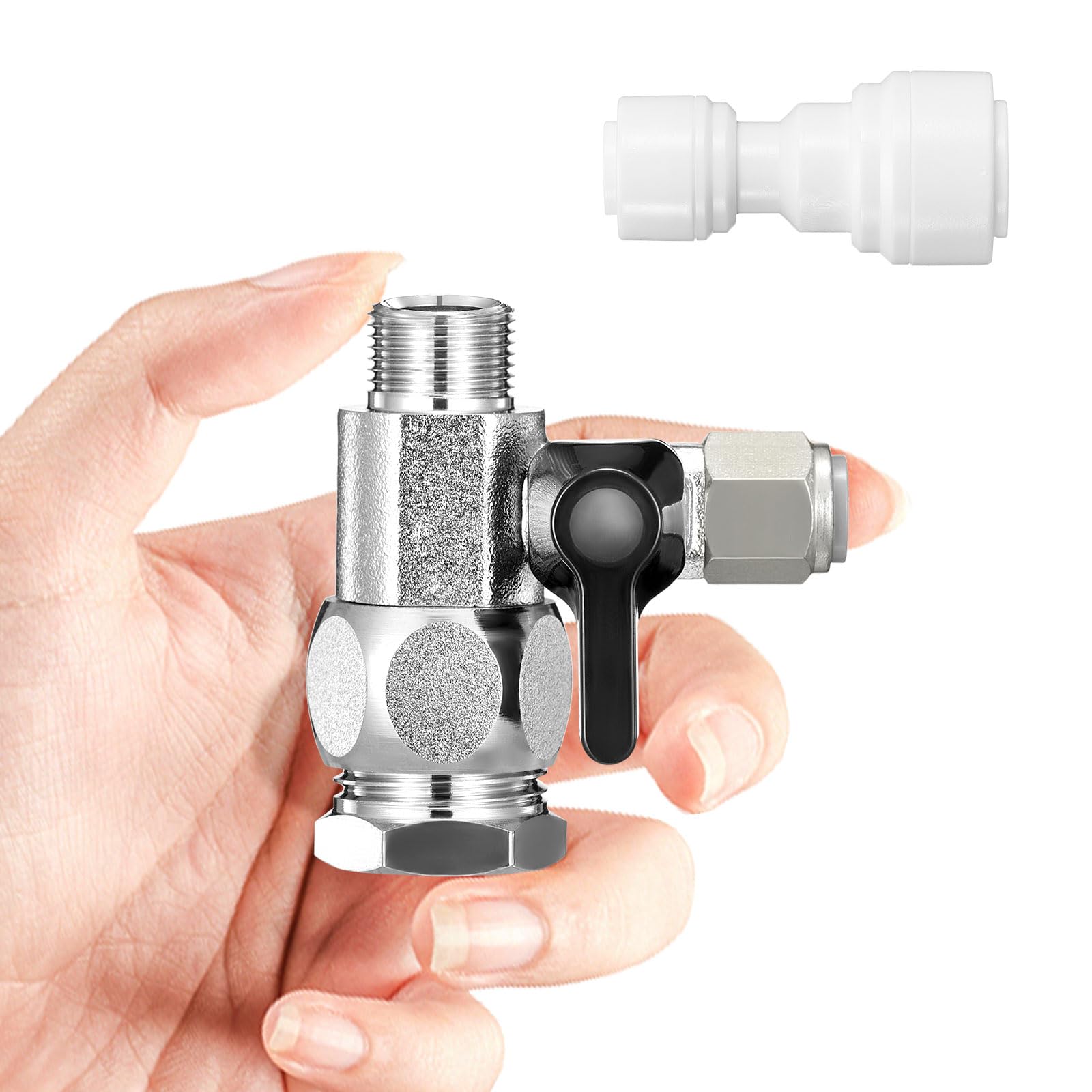 Amazon.com: Refrigerator Water Line Splitter Angle Valve, 3/8"-3/8"-1/4 ...