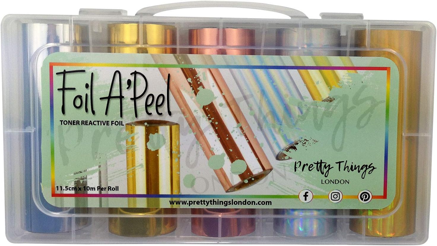 Pretty Things London | Toner Reactive Foil Roll Set | 50 Metres | 11 ...
